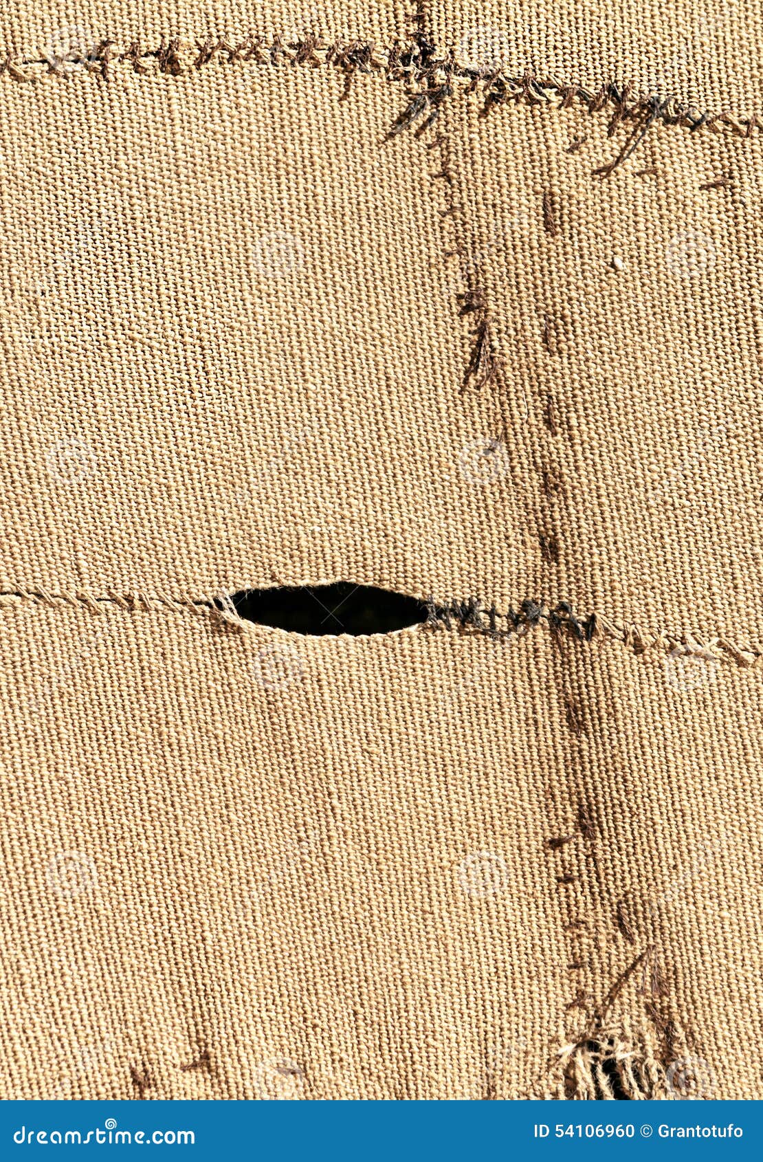 Cloth with a hole stock photo. Image of backdrop, brown - 54106960
