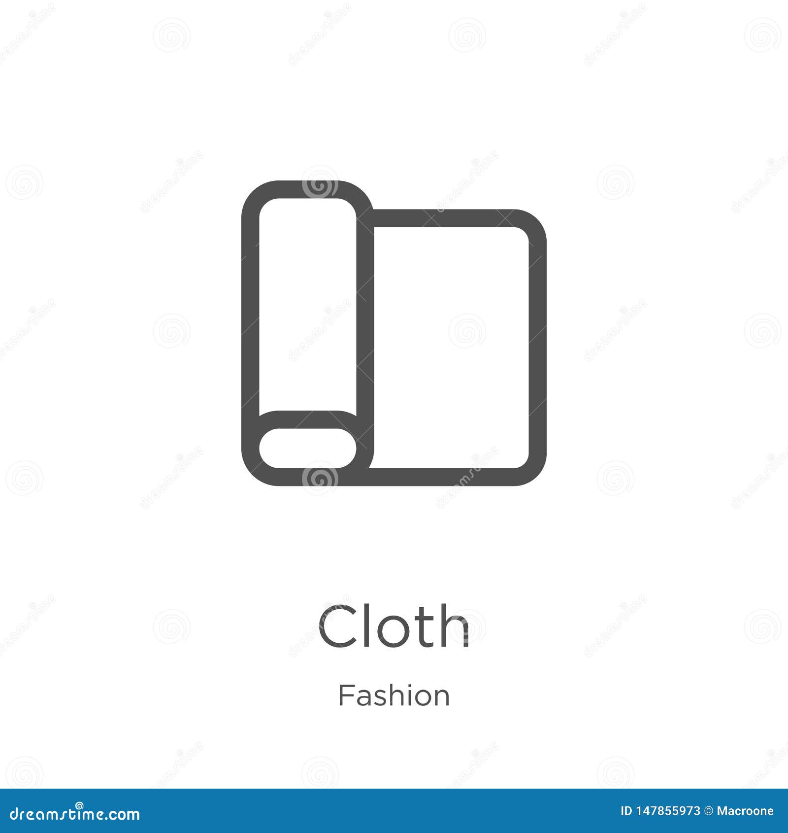 Cloth Icon Vector from Fashion Collection. Thin Line Cloth Outline Icon ...