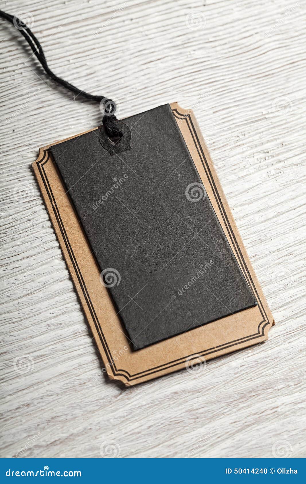 Cloth Label Blank Black Mockup Stock Photo - Image of detail, empty ...