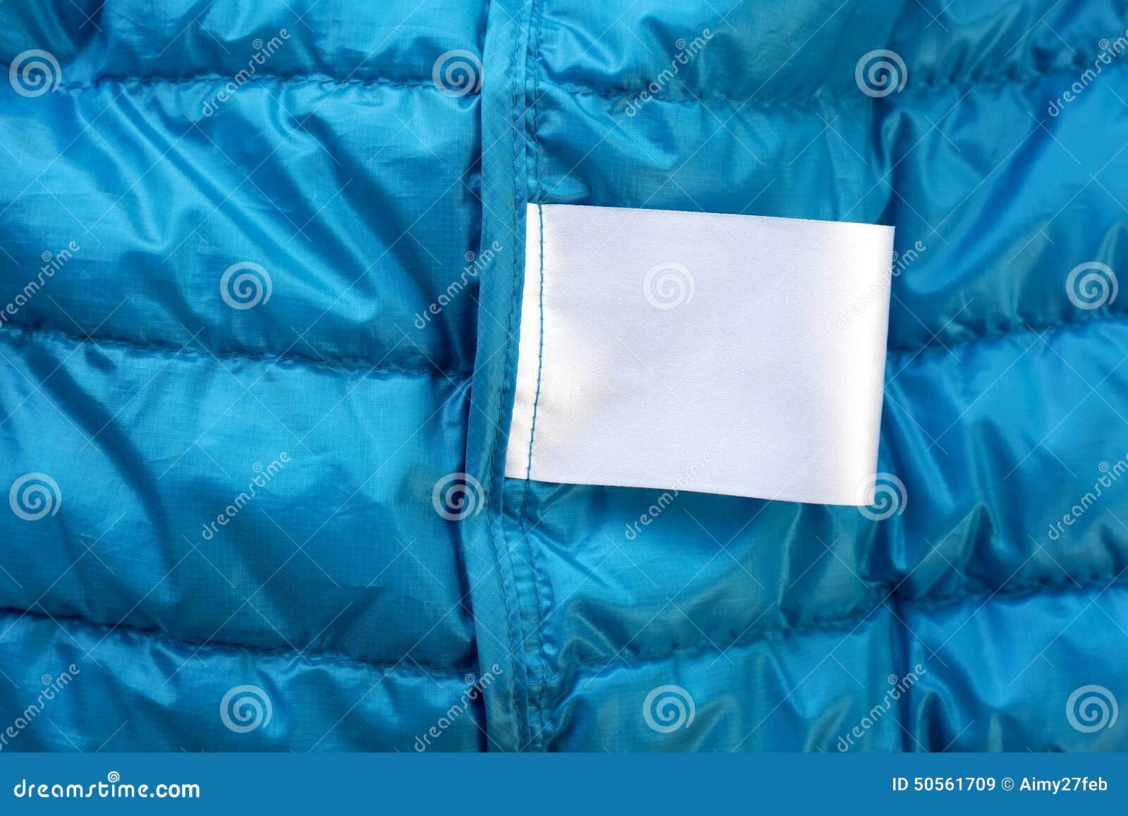 Cloth Label Laundry Care Instructions Blank Mockup Stock Image - Image ...