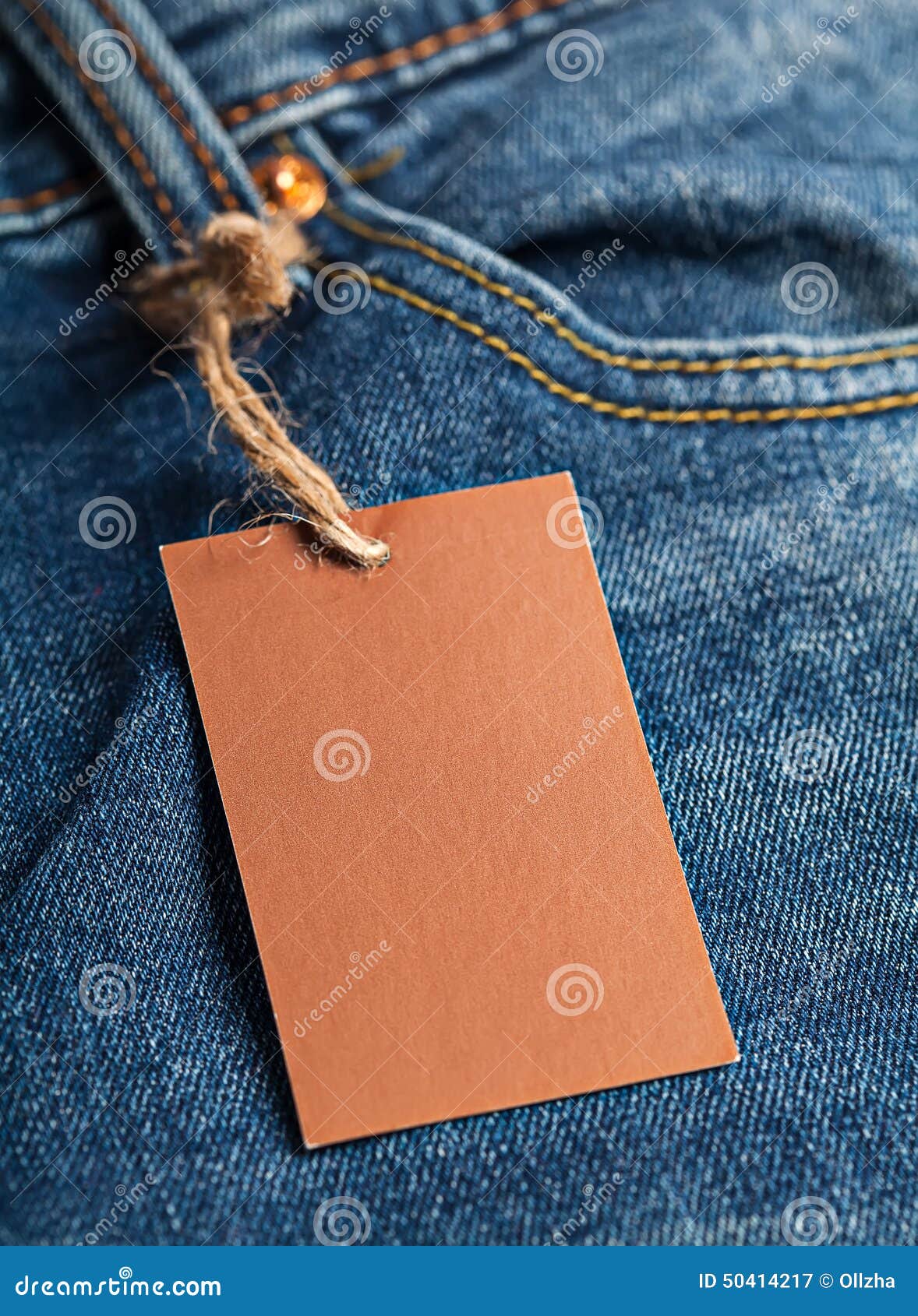 Cloth Label Tag Blank Mockup Stock Image - Image of jeans, empty: 50414217
