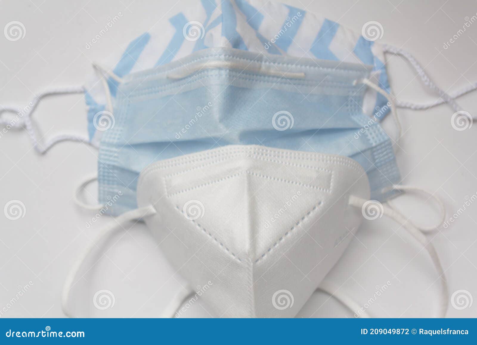 Cloth Mask Medical Mask and N95 Mask Stock Photo - Image of prevention ...