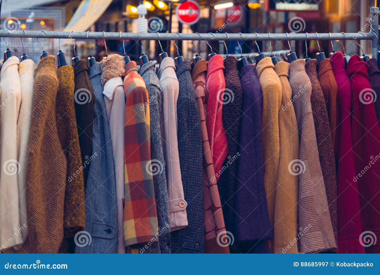 Cloth rack stock image. Image of clothing, hang, classy - 88685997