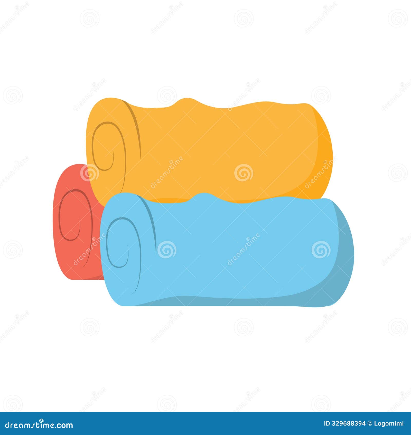 Cloth Roll Vector Image, Fabric Roll Icon, Roll Fabric Flat ...