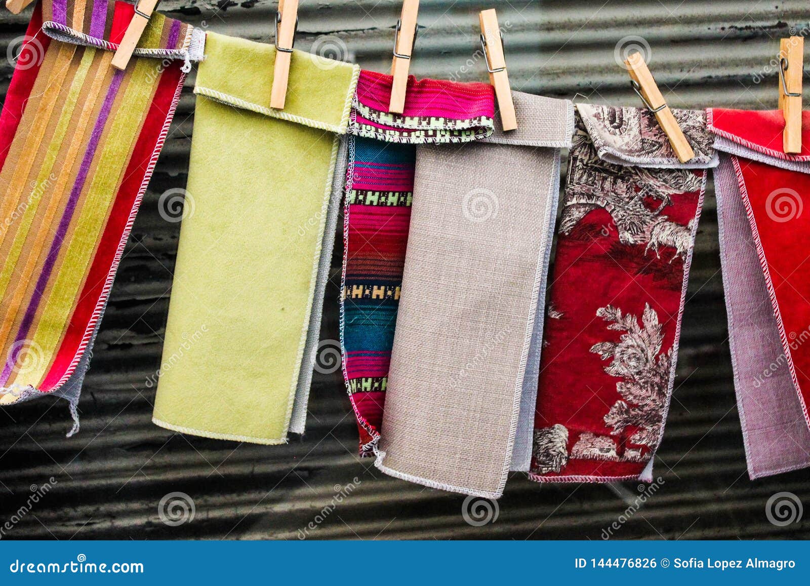Cloth Samples Fabric Design Textile Stock Photo - Image of sampler ...