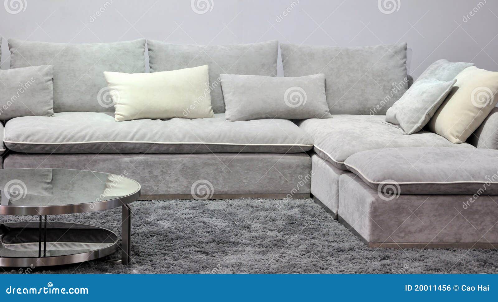 Cloth sofa in living room stock photo. Image of comfortable - 20011456