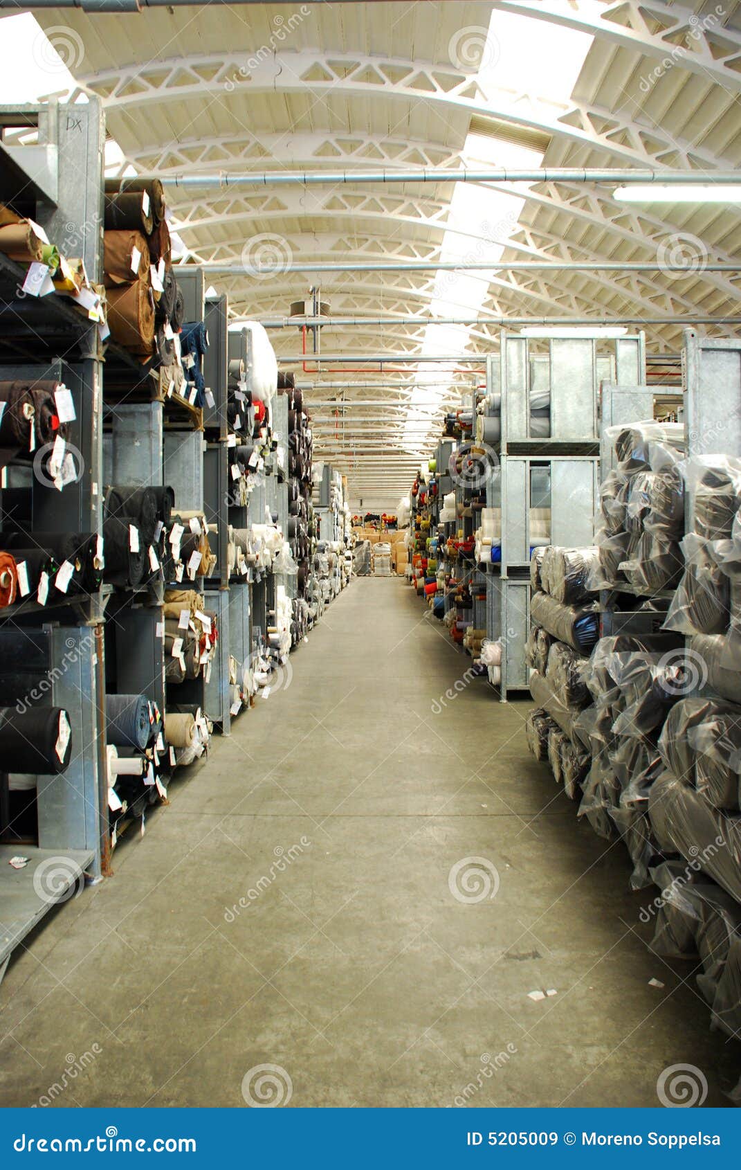 Cloth warehouse stock image. Image of distribution, industry - 5205009
