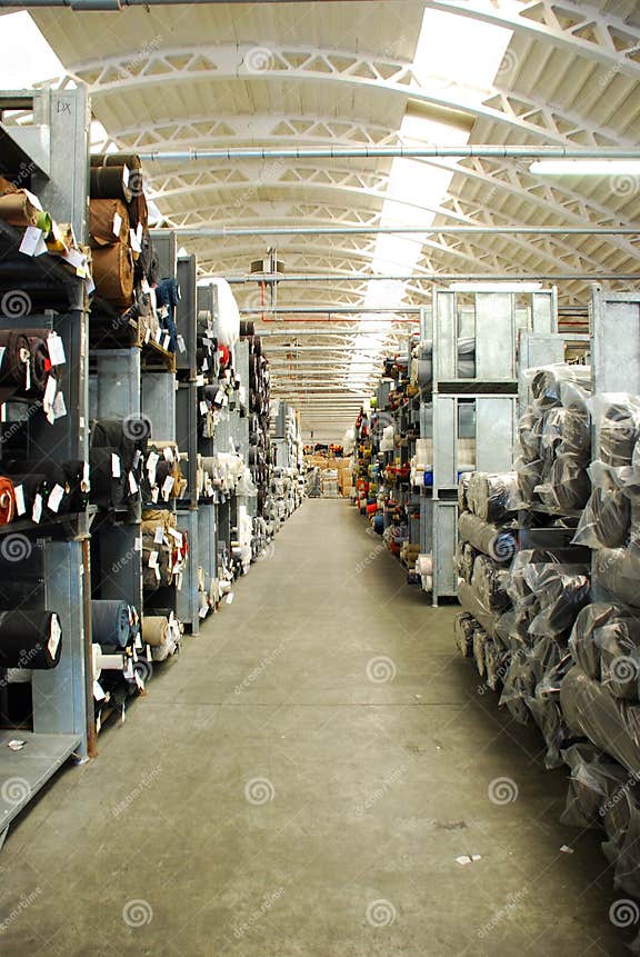 Cloth warehouse stock image. Image of distribution, industry - 5205009