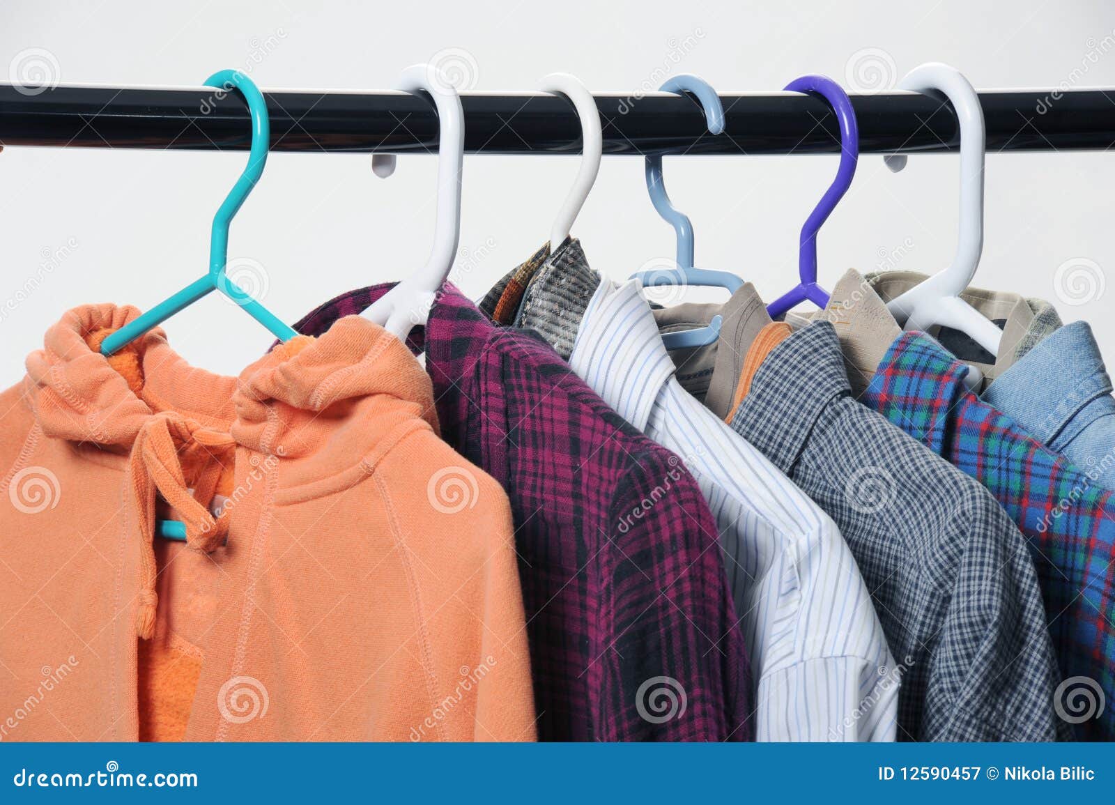 Clothes stock image. Image of group, wardrobe, textile - 12590457