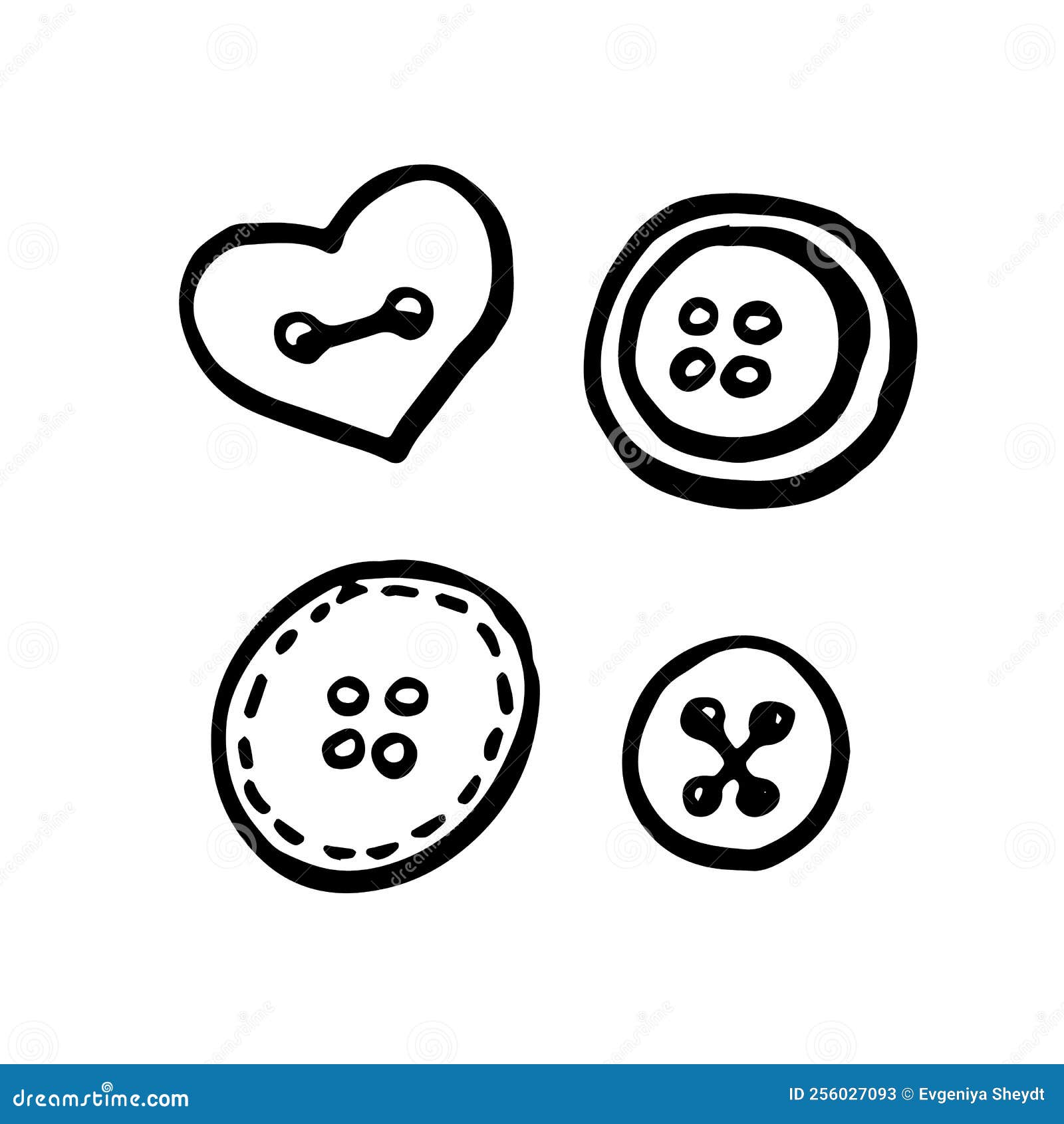 Clothes Button Icons Set. Simple Illustration of 16 Clothes Button ...