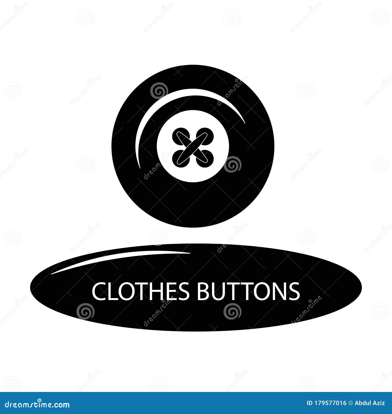 Clothes Buttons Logo Vector Free Stock Vector - Illustration of simple ...