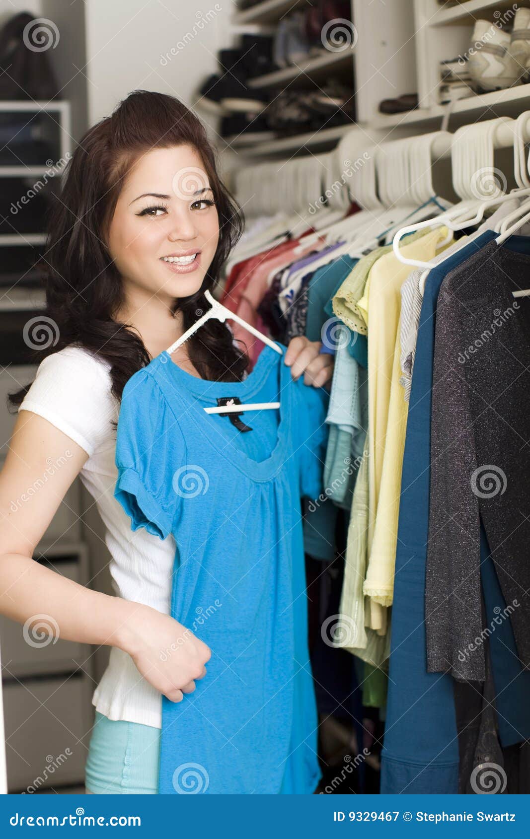Clothes in closet stock image. Image of clothing, collection - 9329467
