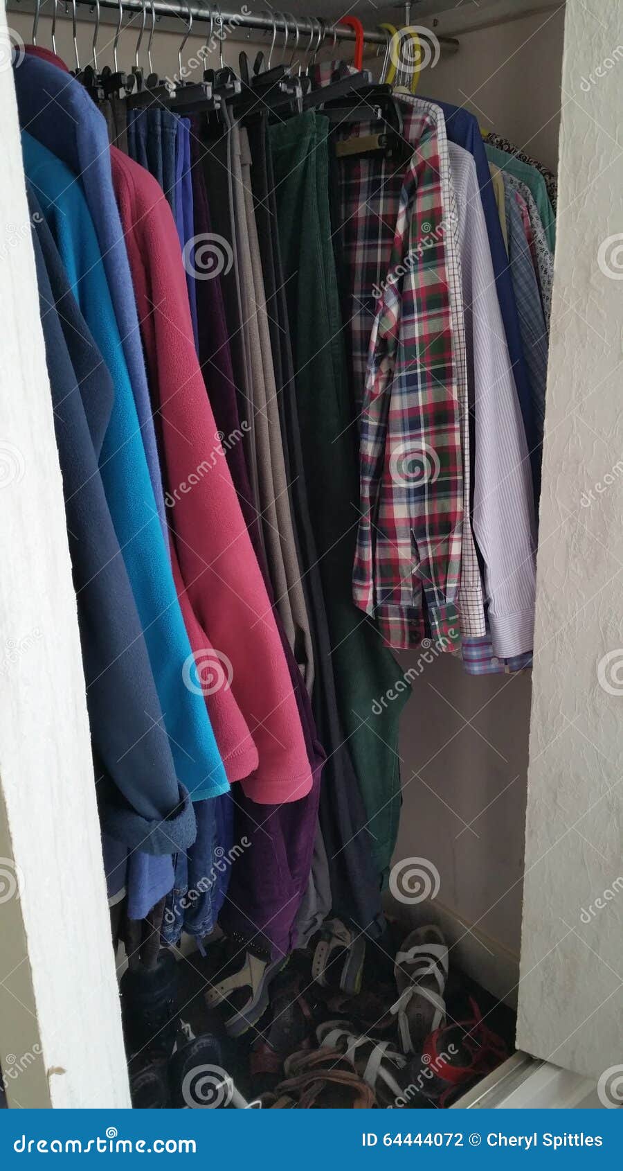 Clothes closet stock photo. Image of clothes, closet - 64444072