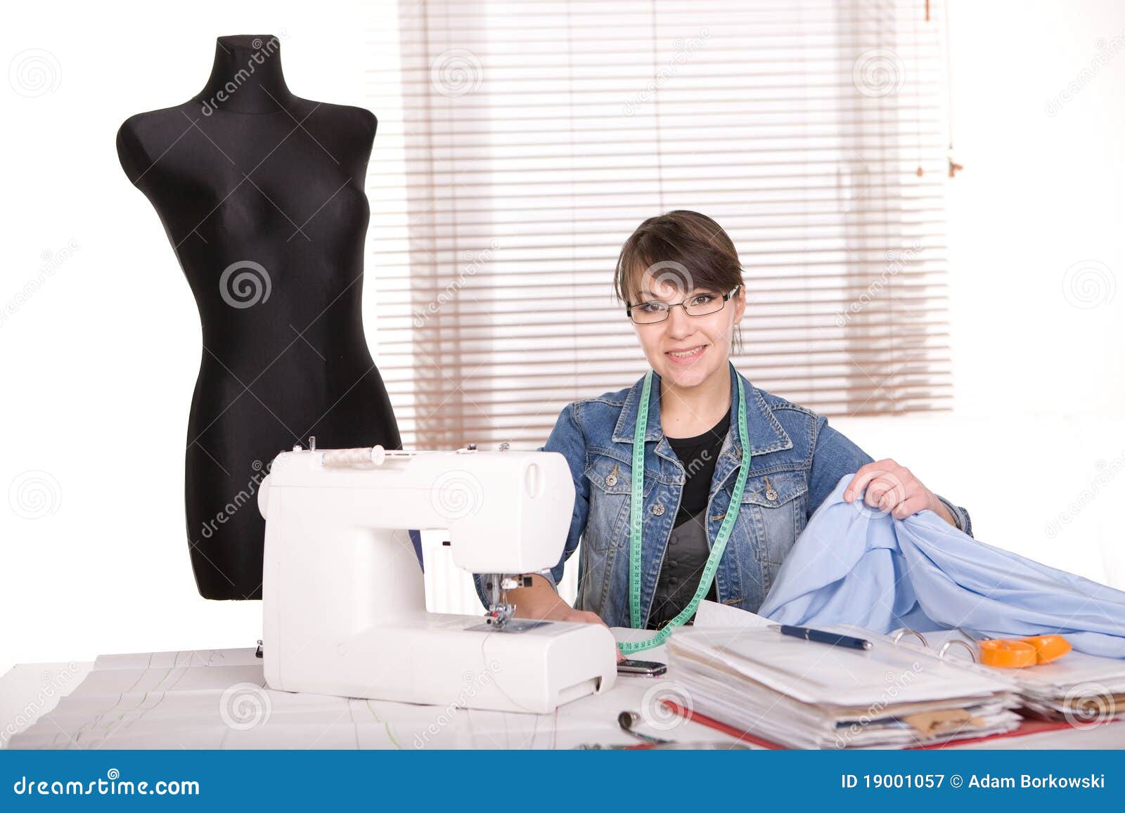 Clothes designer stock image. Image of beautiful, look - 19001057