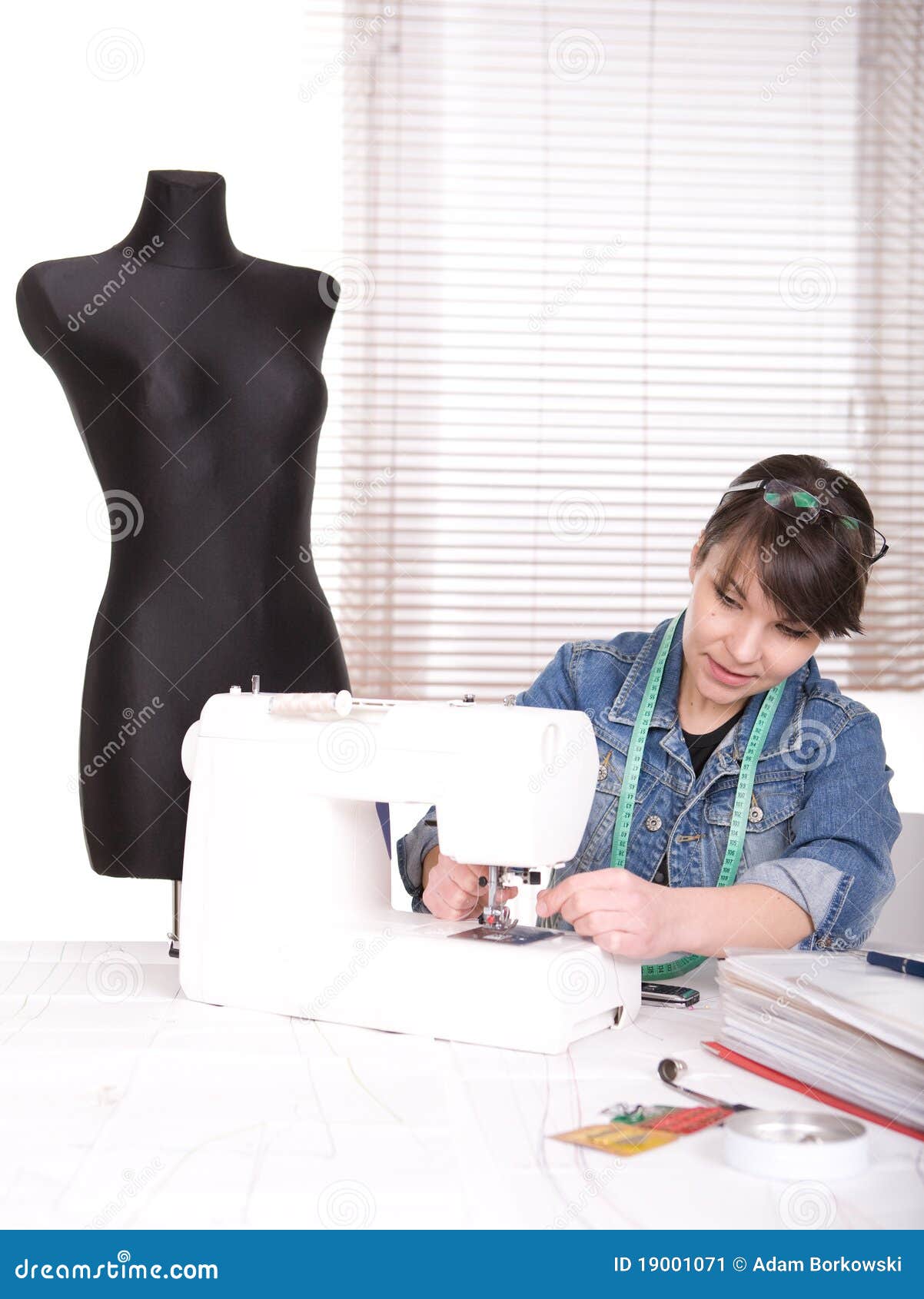 Clothes designer stock image. Image of light, indoor - 19001071