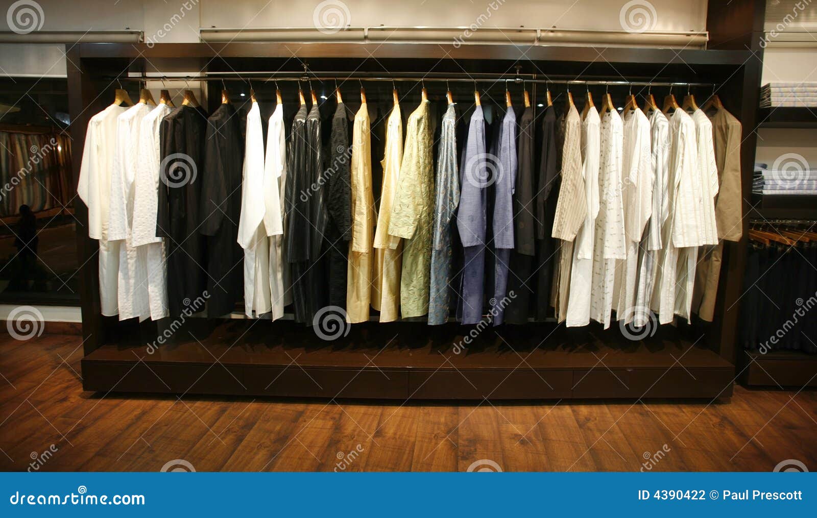 Clothes on Display in Designer Shop Stock Photo - Image of hanger ...