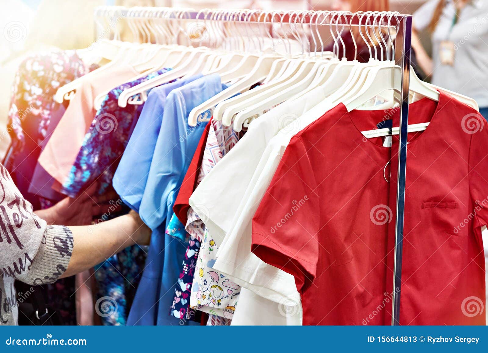 Clothes for Doctors in Store Stock Image - Image of coat, cotton: 156644813