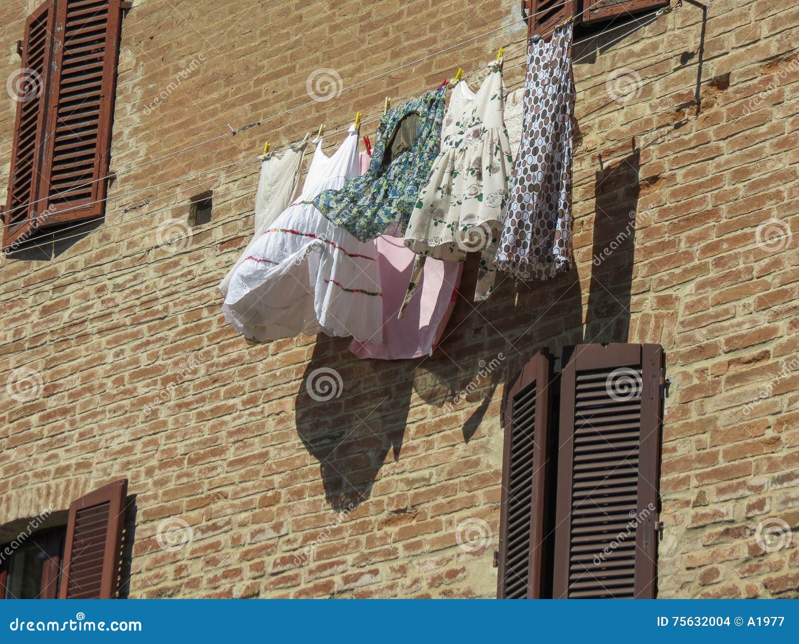 Clothes drying drip stock photo. Image of stylish, clothing - 75632004