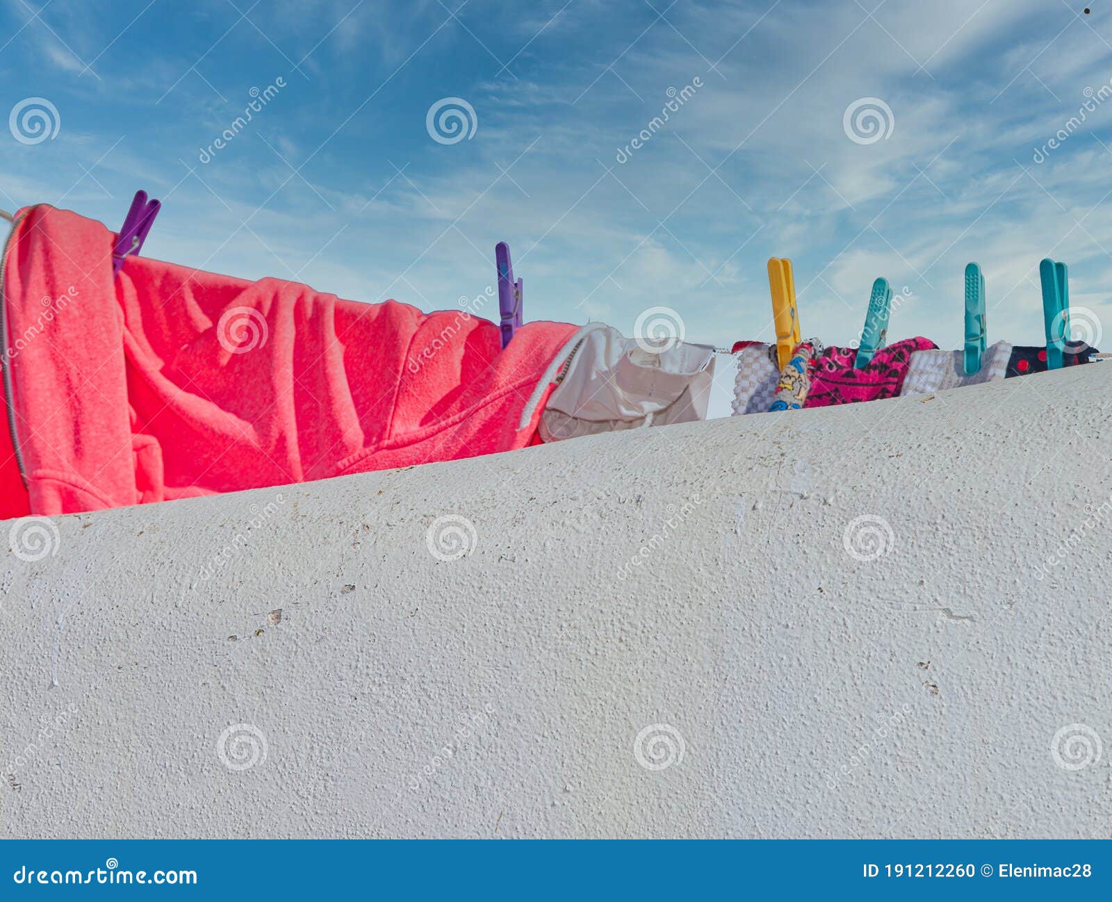 Laundry Drying. Isolated stock photo. Image of baby - 191212260