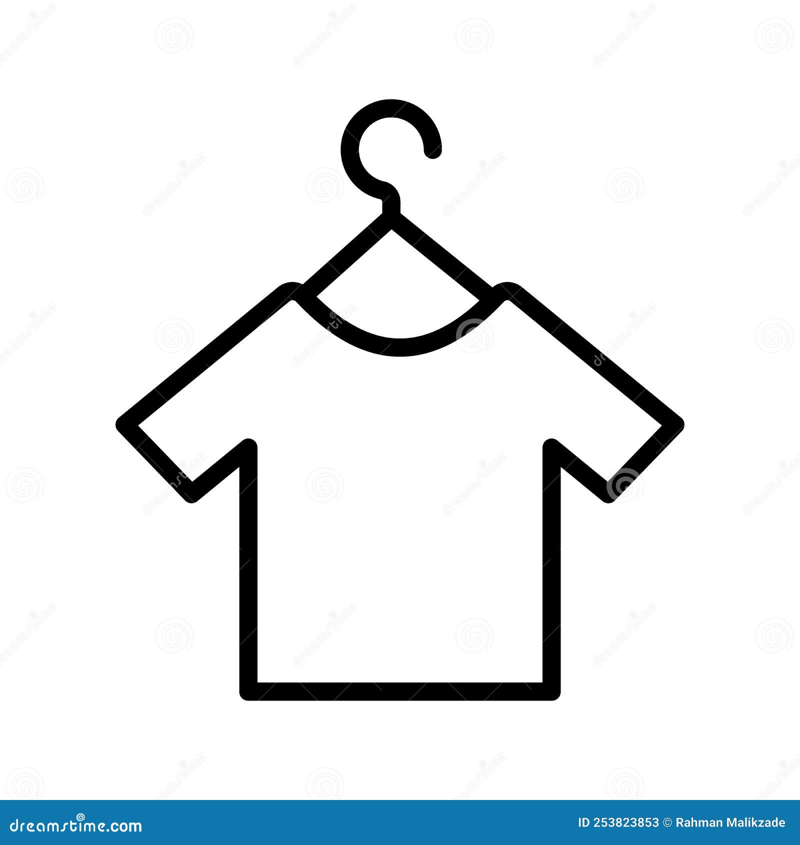 Clothes Hanger Icon. Coat Hanger Vector Illustration Stock Vector ...