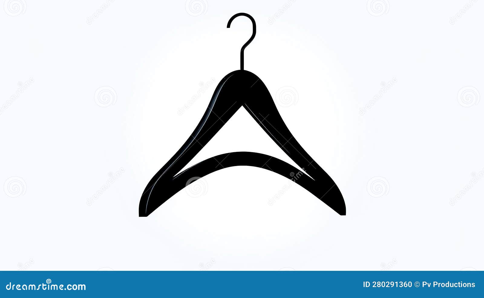 Clothes Hanger Icon Logo Template Isolated, Generative AI. Stock ...