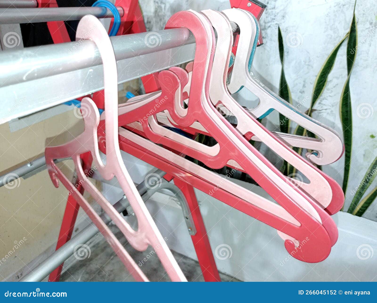 Clothes Hanger Tool that Helps To Dry Clothes Stock Photo - Image of ...