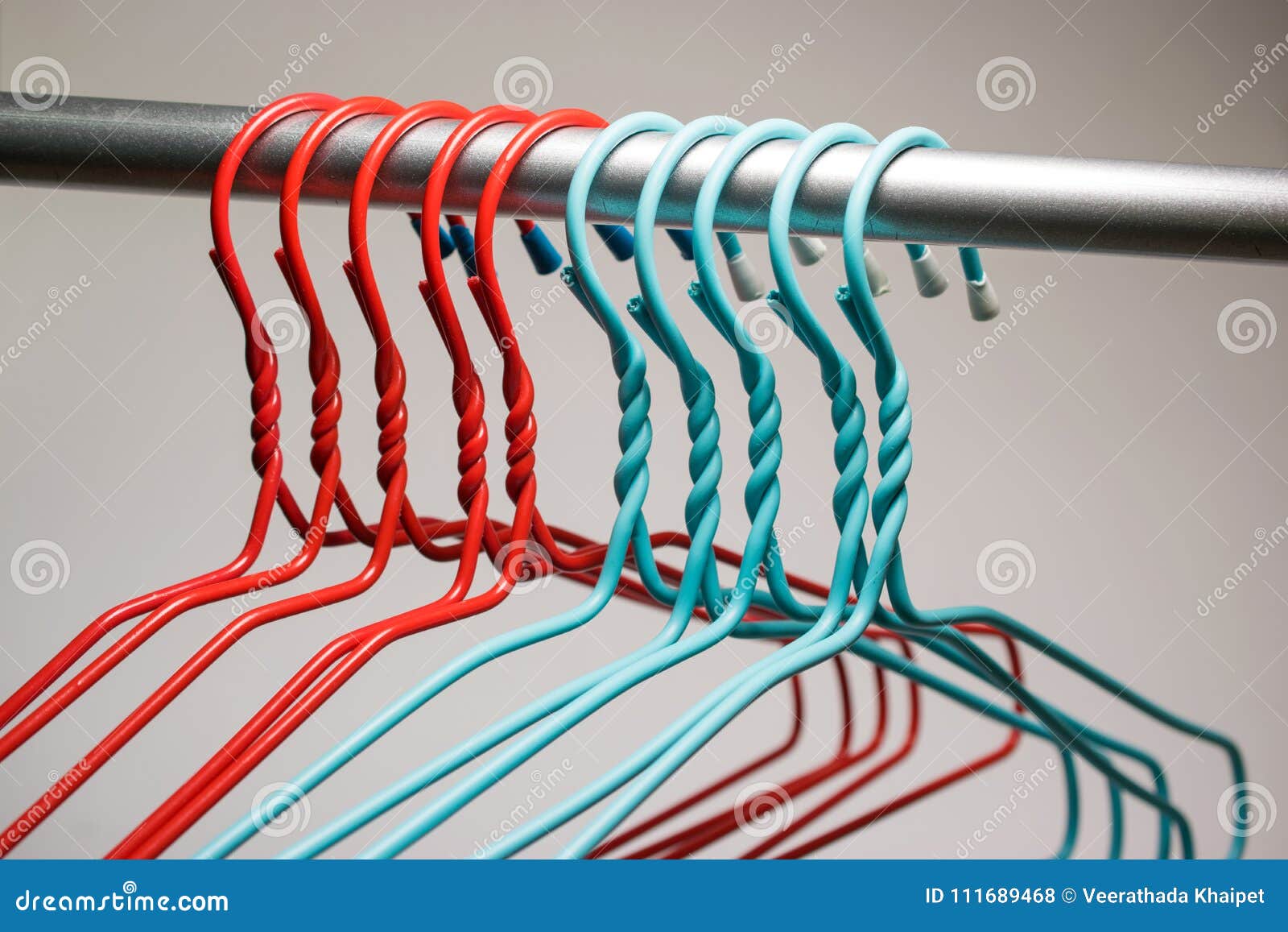 Clothes Hanger on White Background Stock Photo - Image of fashion ...