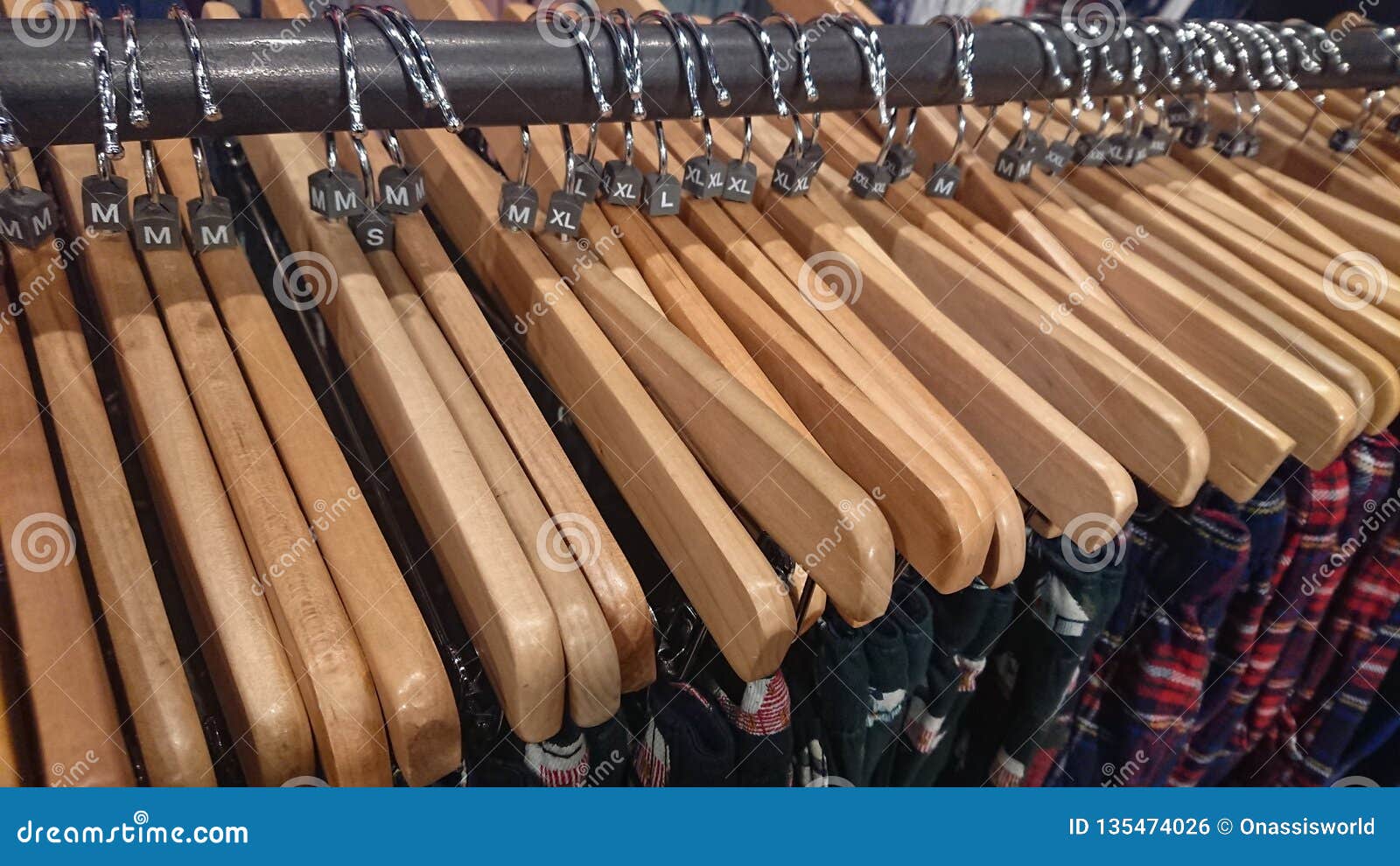 Clothes Hangers stock photo. Image of style, hangers - 135474026