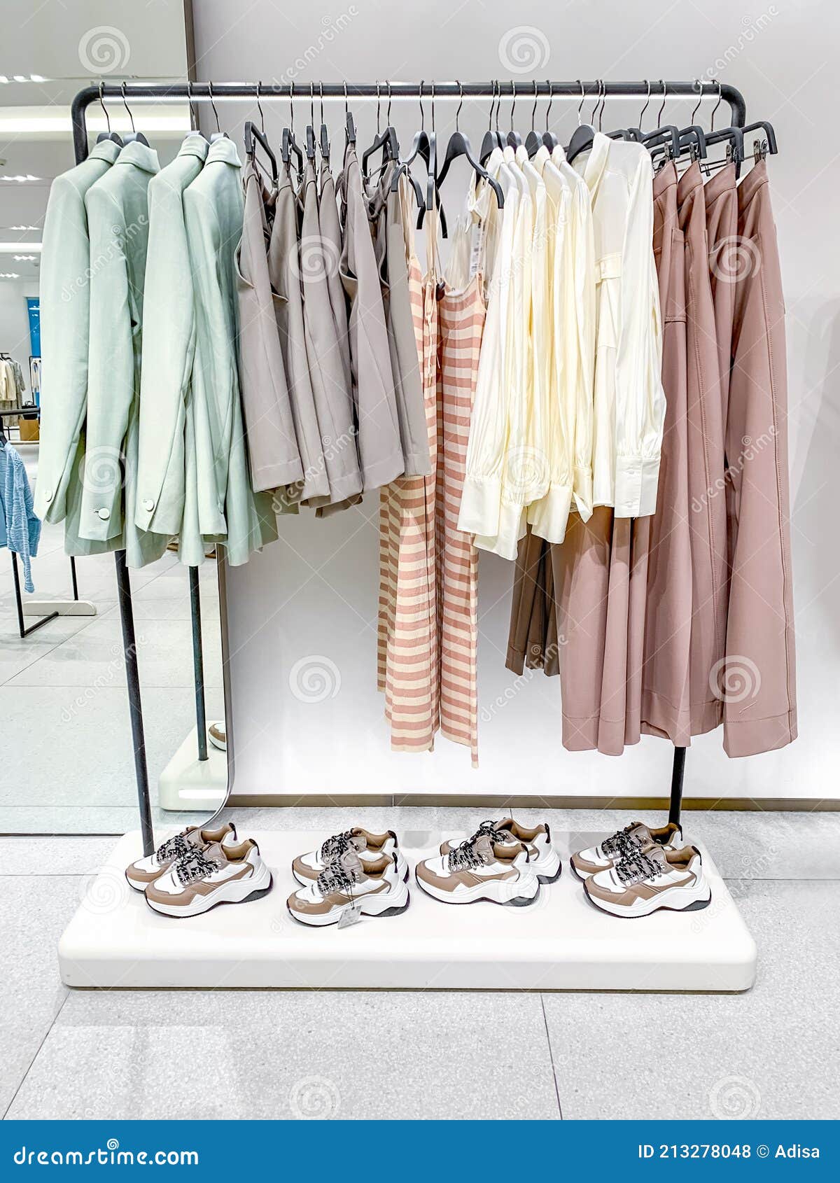 Clothes stock photo. Image of hanger, shop, display - 213278048