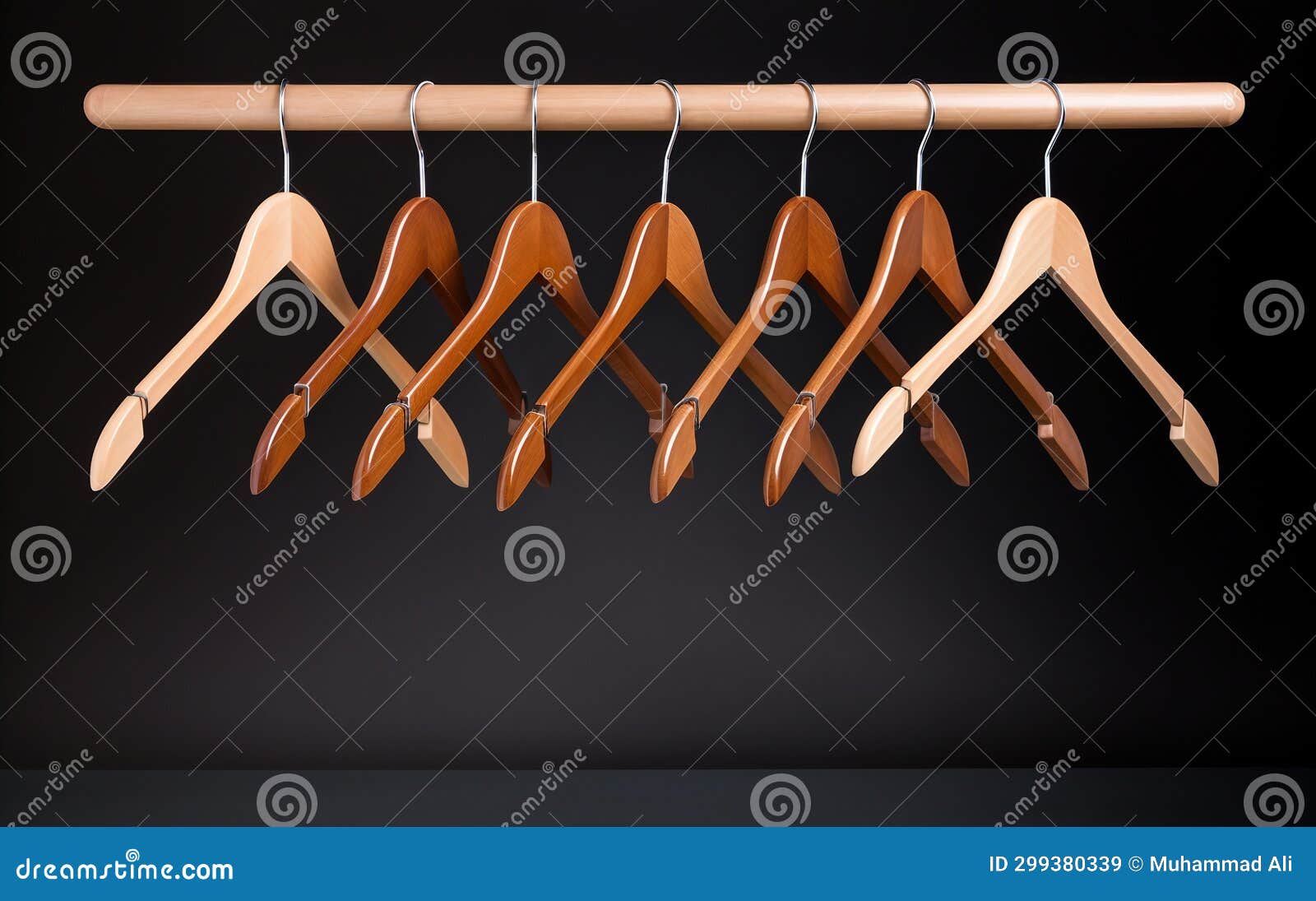Clothes Hangers Snapshot on Black Background Stock Image - Image of ...
