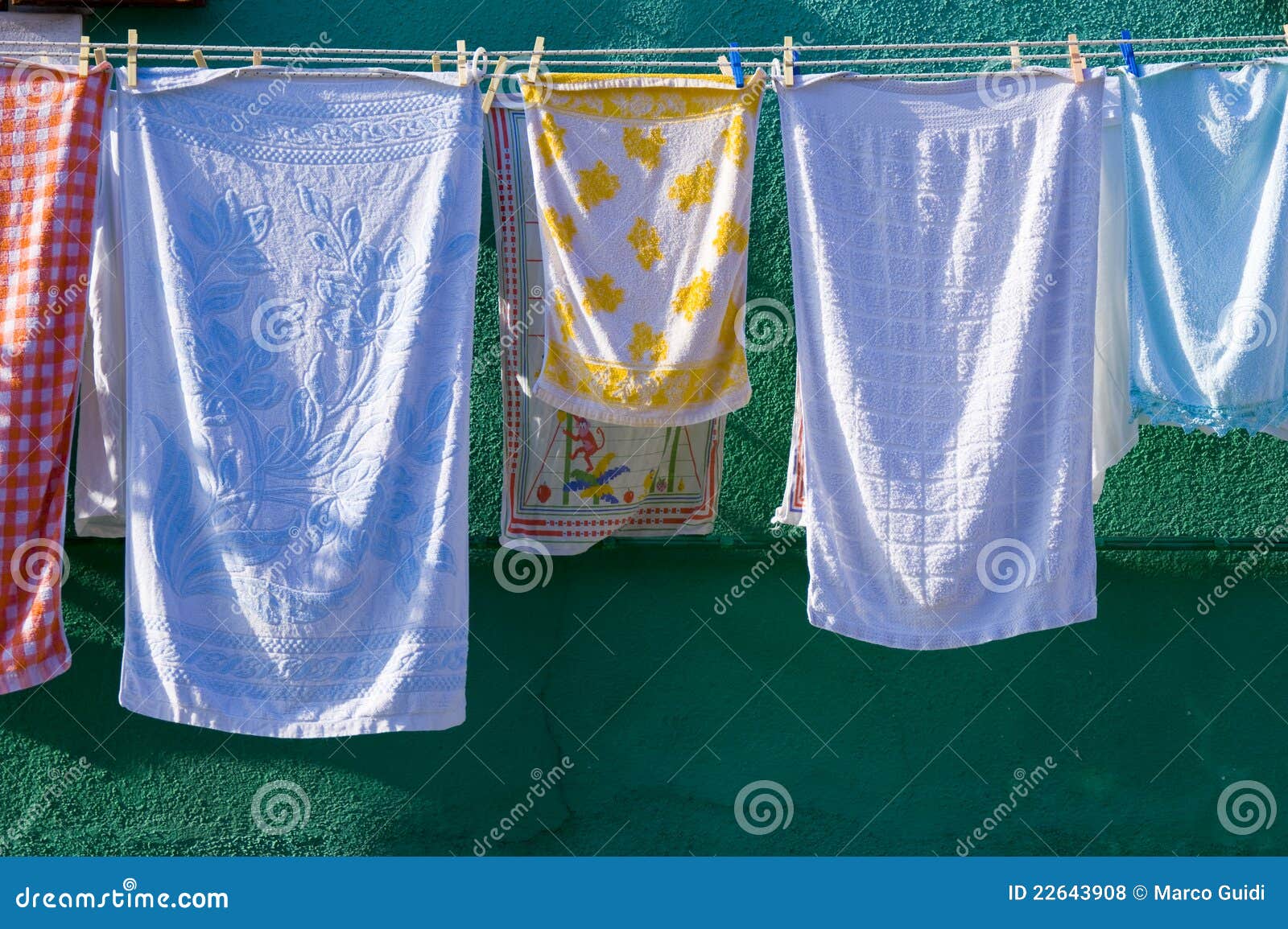 Clothes hanging stock photo. Image of soft, laundry, wind - 22643908