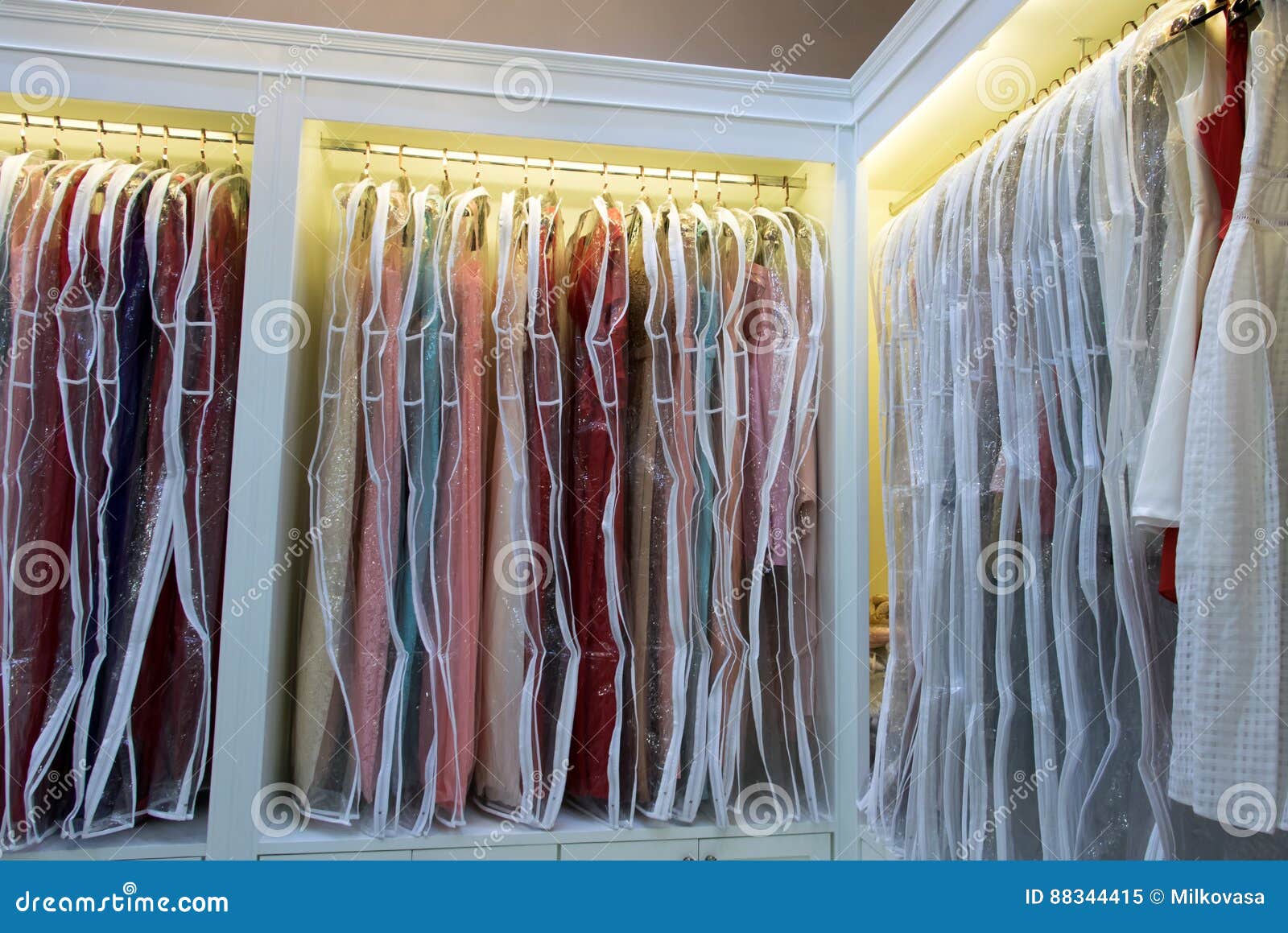 Clothes Hanging on the Hanger Stock Image - Image of mall, festive ...