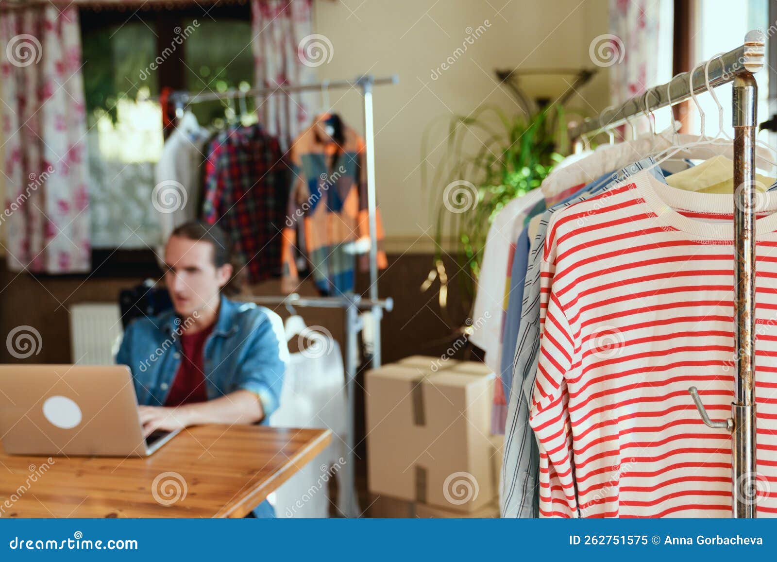 Pre Owned Clothes Resale or Donation. Stock Image - Image of swap ...