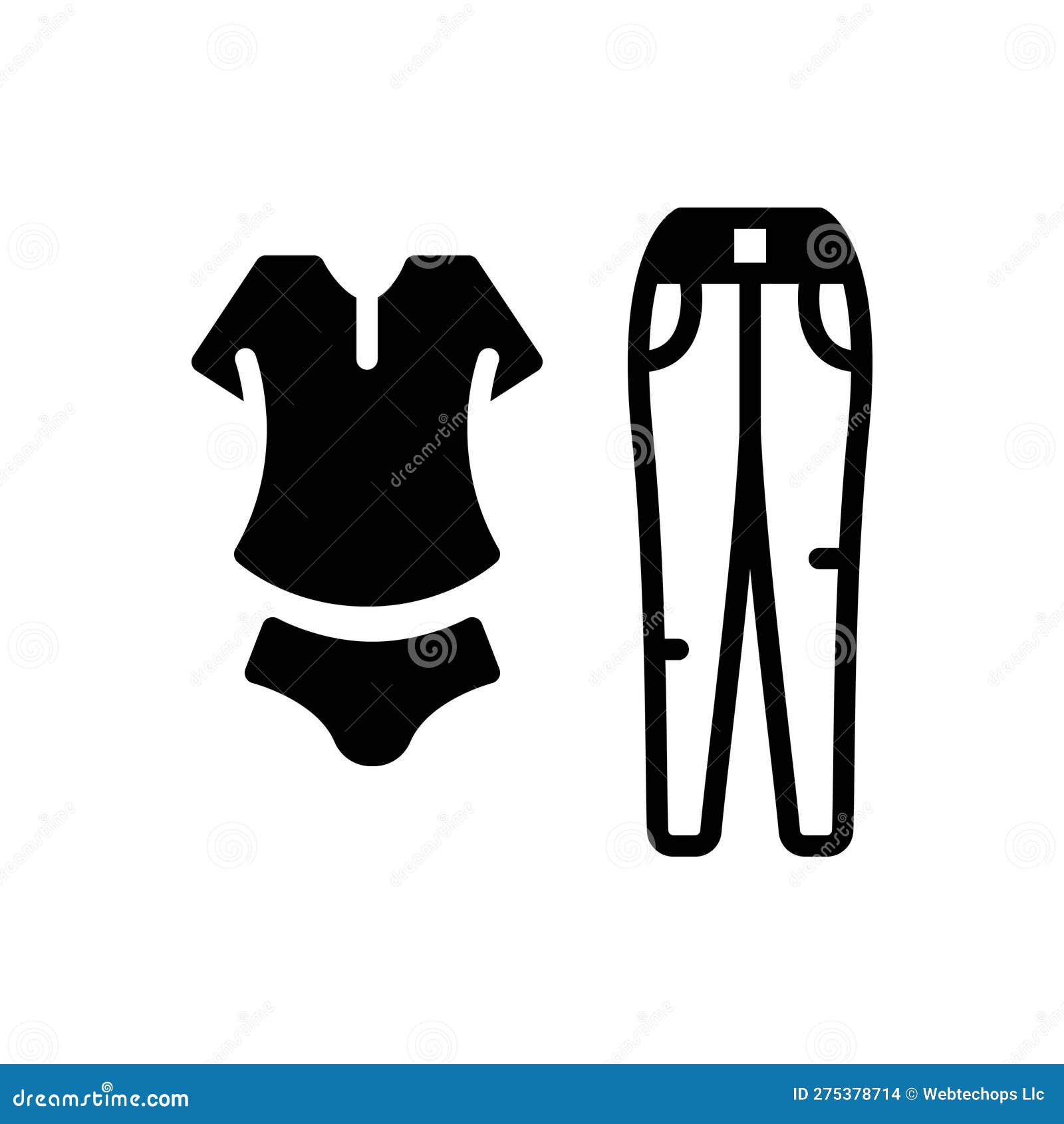 Black Solid Icon for Clothes, Textile and Garment Stock Vector ...