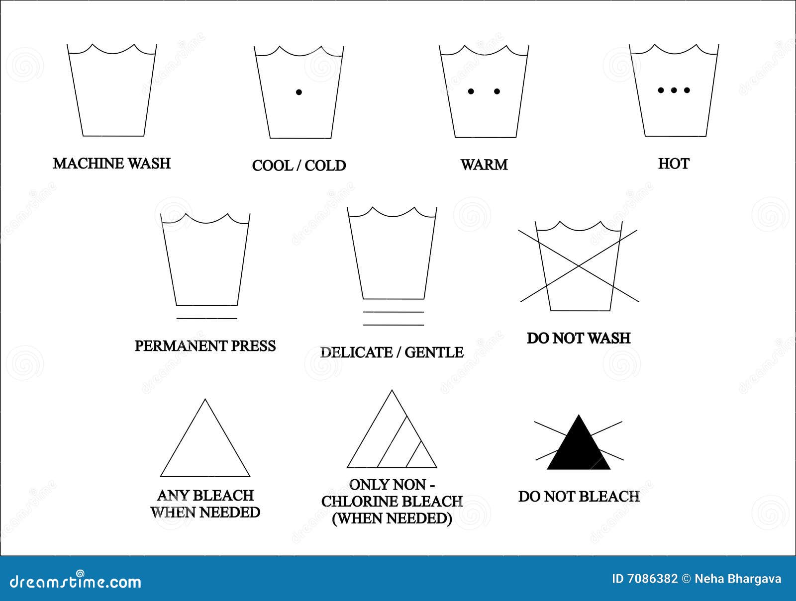 Clothes icons 2 stock vector. Illustration of usage, drying - 7086382