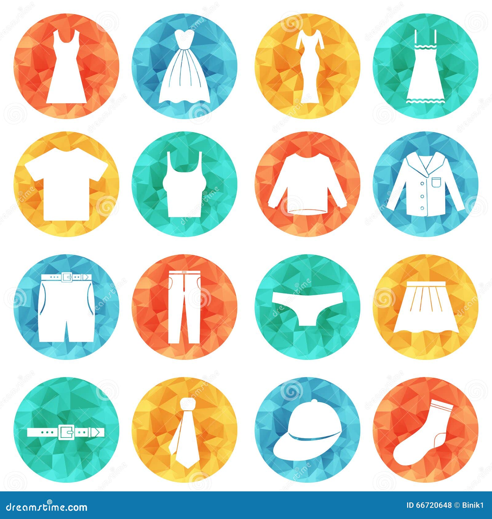 Clothes icons vector stock vector. Illustration of outfit - 66720648