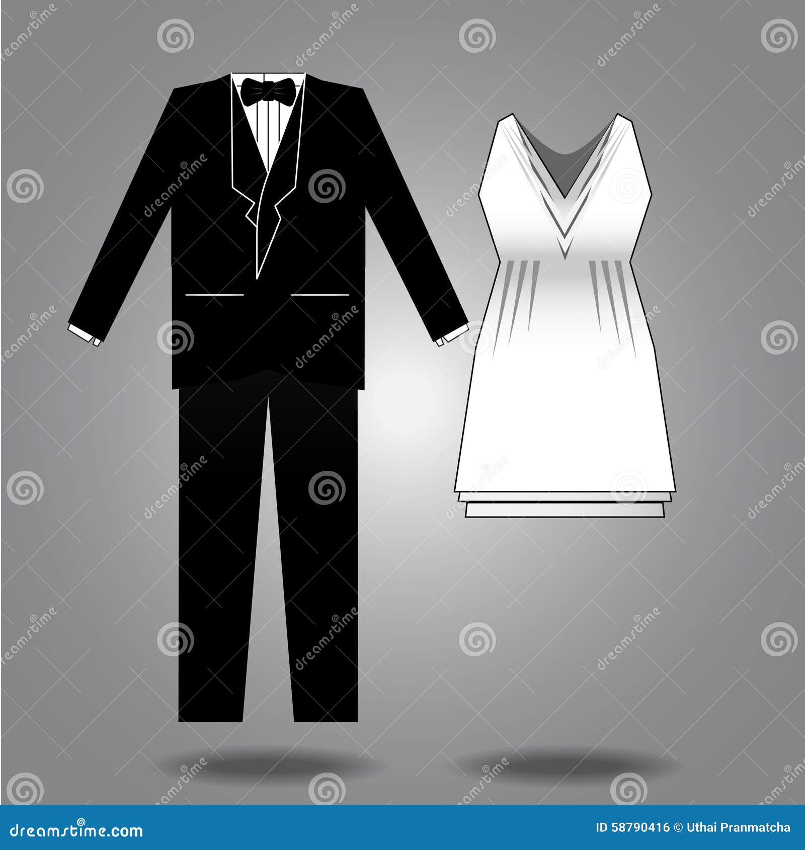 Clothes Illustration for Both Sexes Stock Vector - Illustration of ...