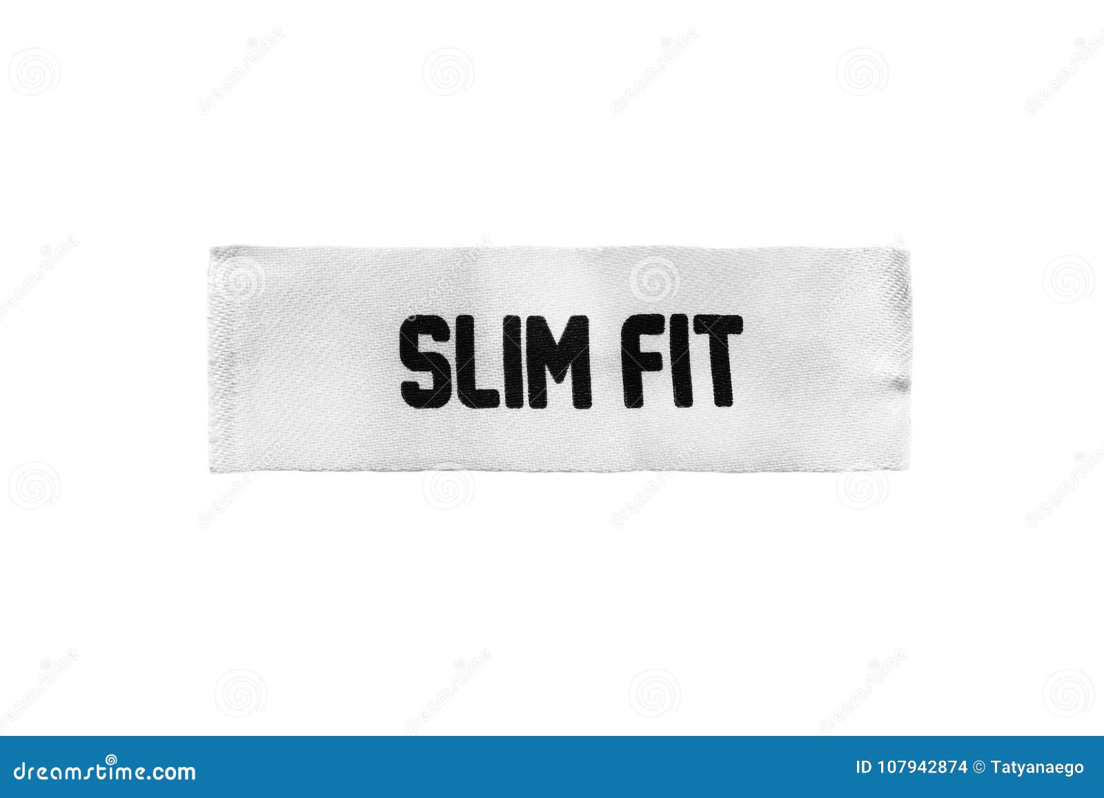 Clothes label isolated stock photo. Image of fiber, symbol - 107942874