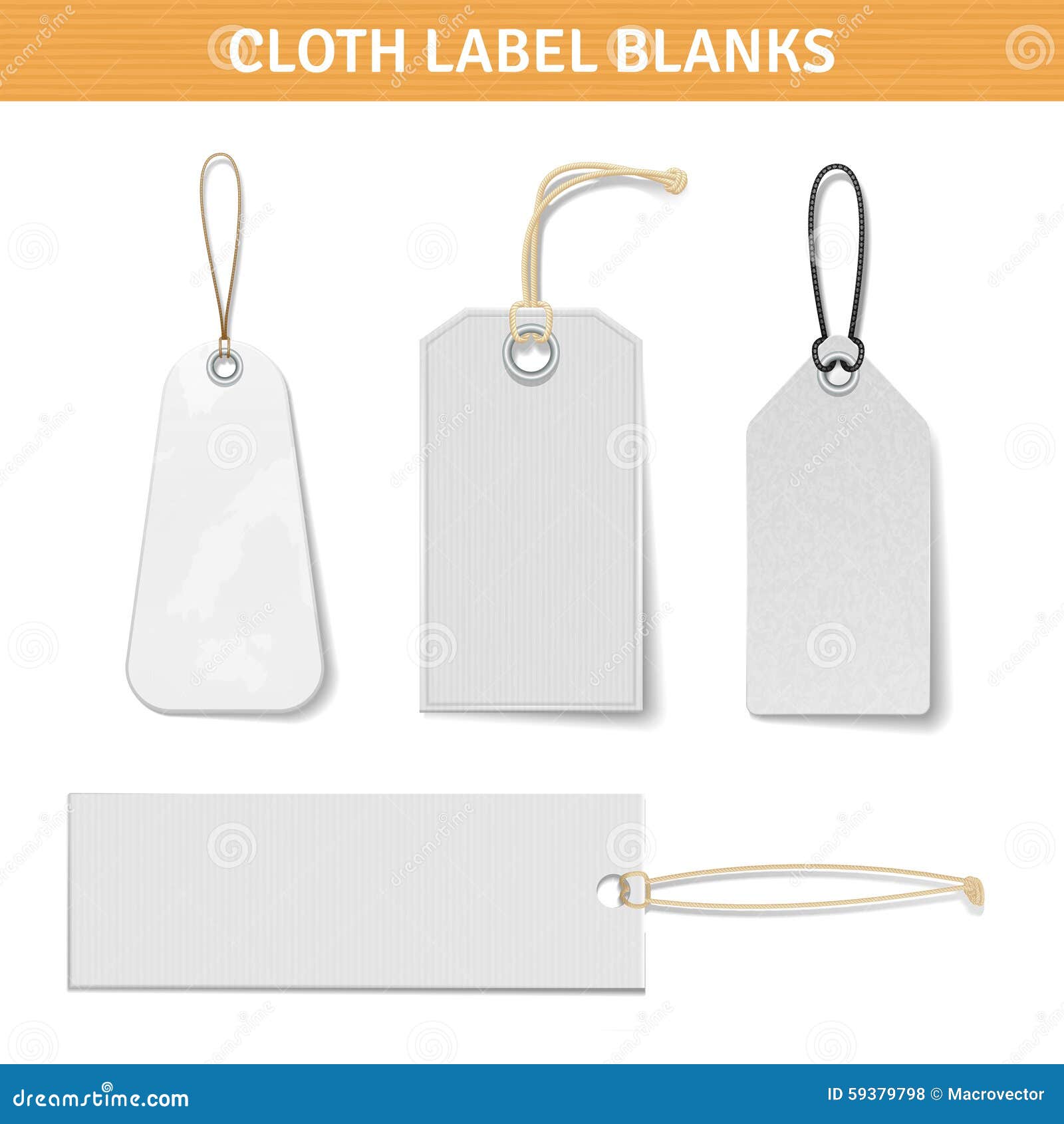 Clothes Label Tags Set stock vector. Illustration of mall - 59379798