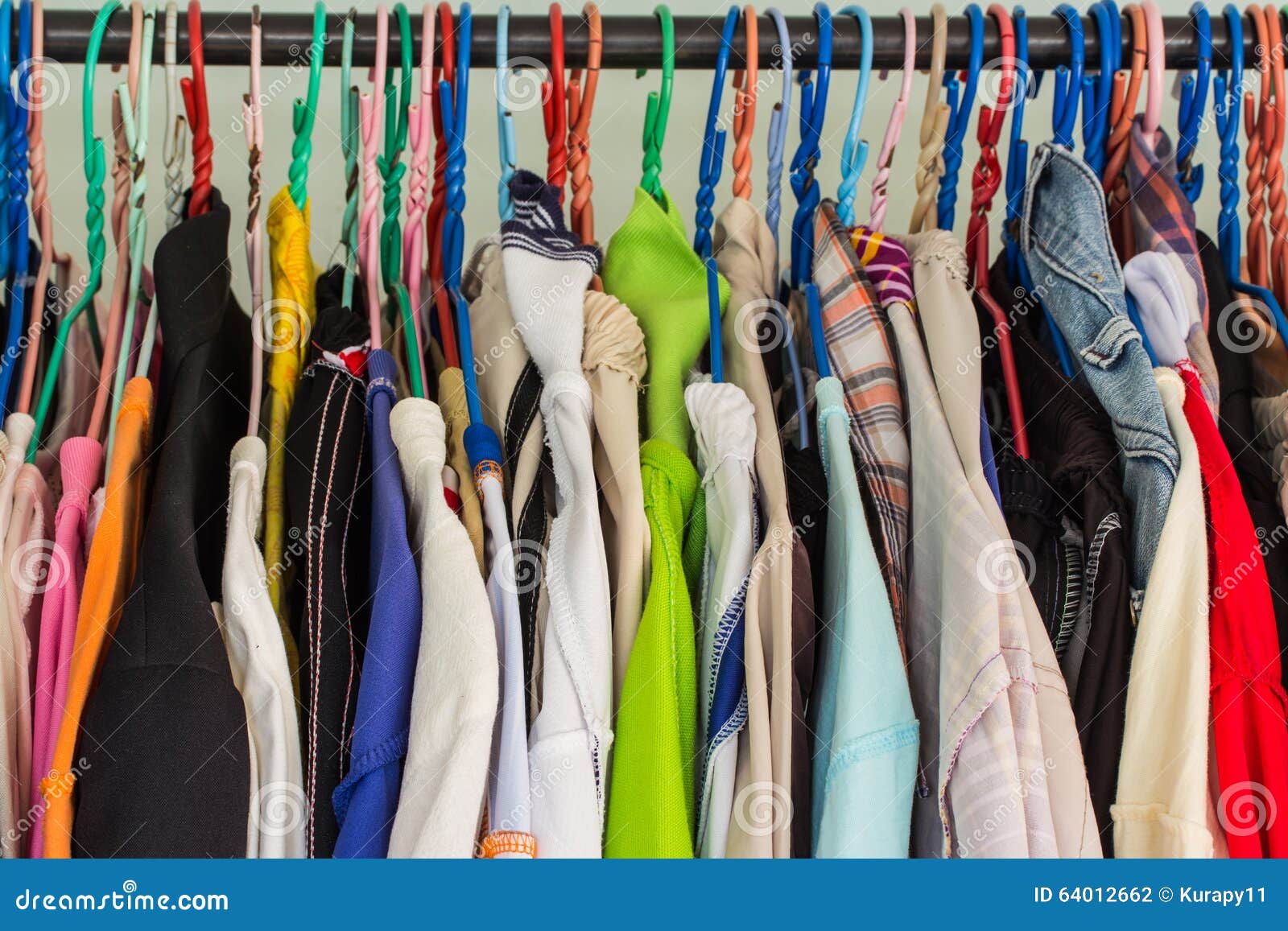 Clothes line stock photo. Image of clothing, freshness - 64012662