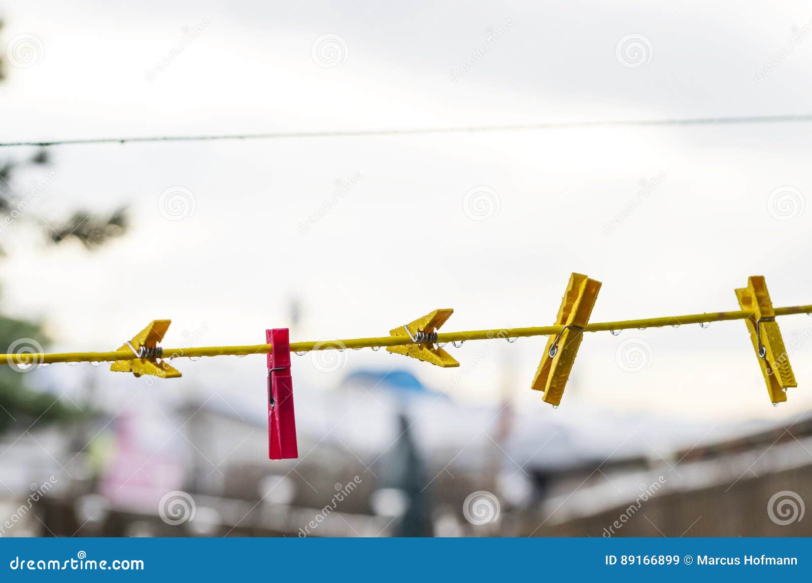 Clothes line stock image. Image of clamp, clothesline - 89166899
