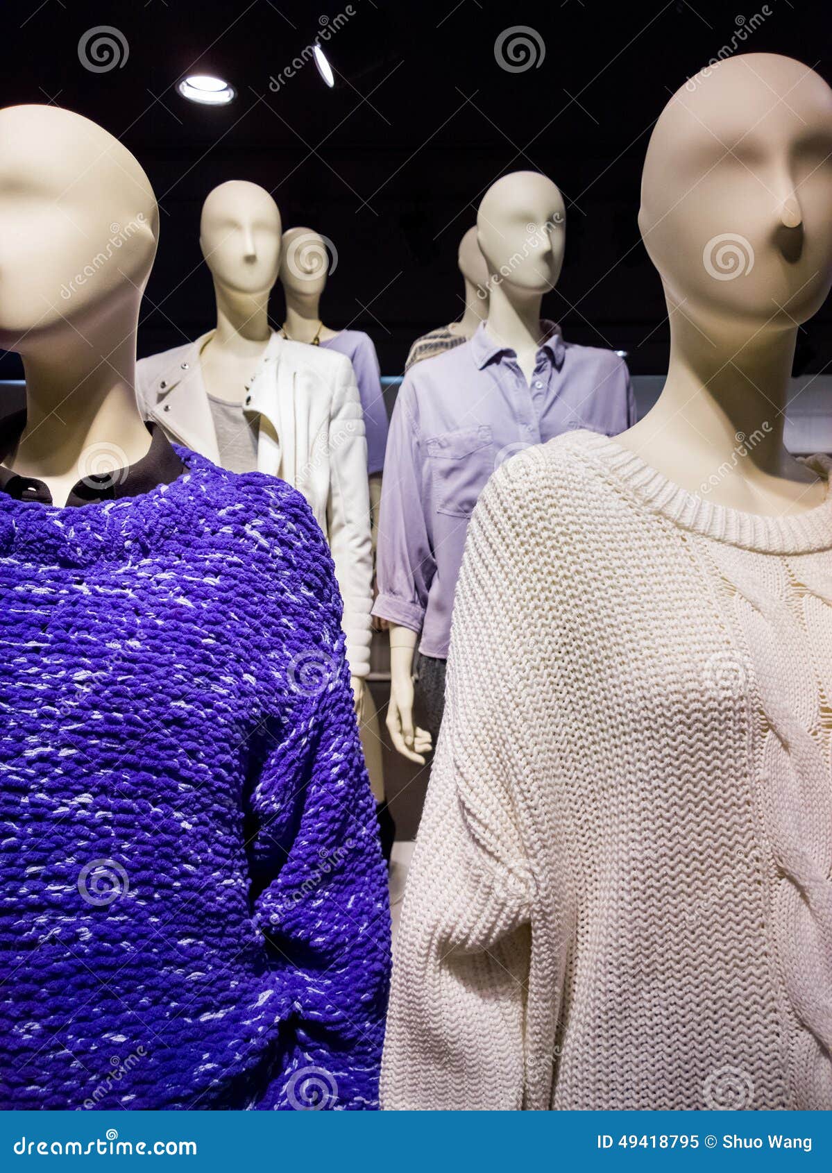 Clothes on mannequins stock image. Image of measuring - 49418795