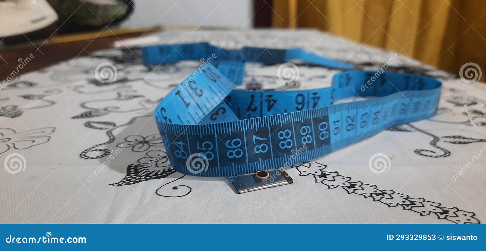 The Clothes Meter for Measurment Fabric Stock Image - Image of pattern ...