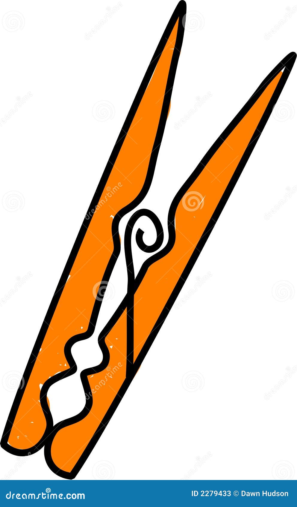 Clothes peg stock vector. Illustration of clothes, everyday - 2279433