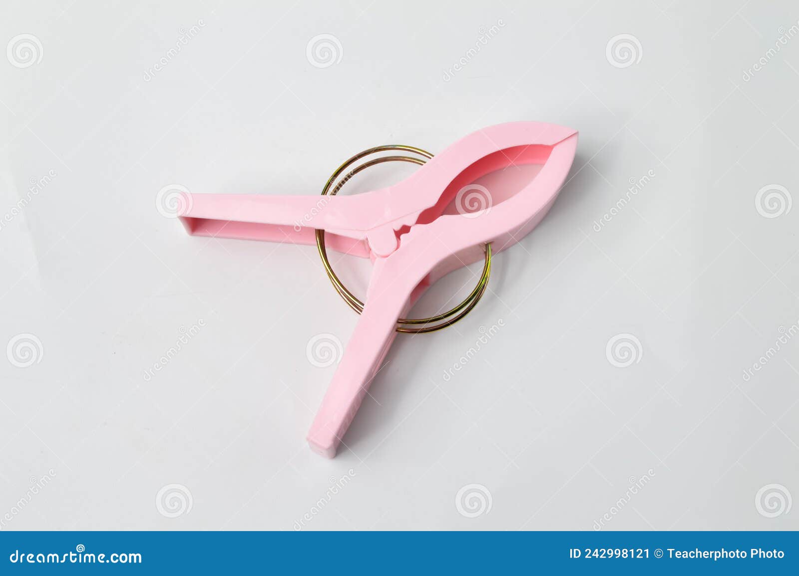 Clothes Peg Isolated on a White Background Stock Image - Image of ...