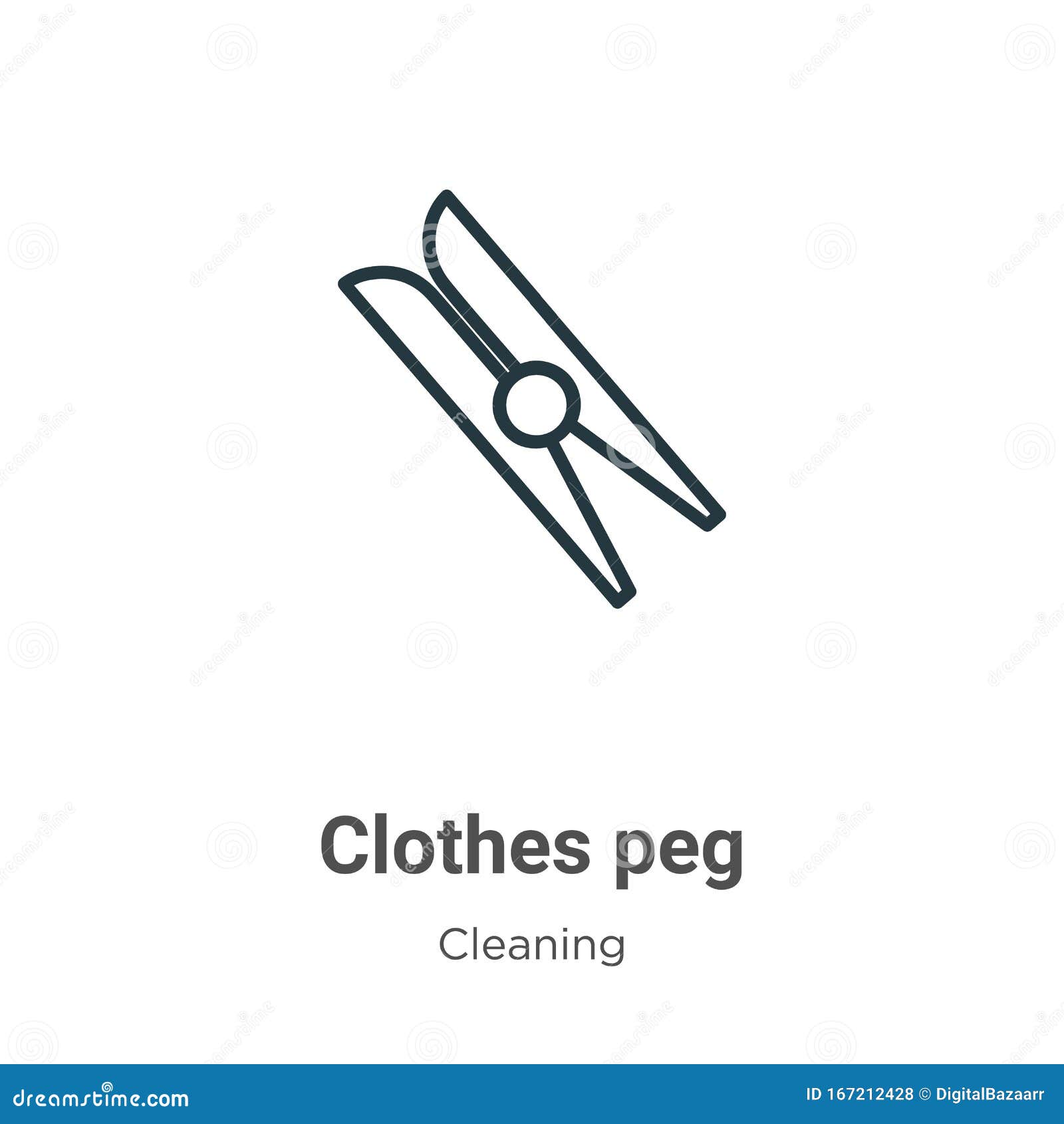 Washing Line Clothes Peg Stock Illustrations – 195 Washing Line Clothes ...