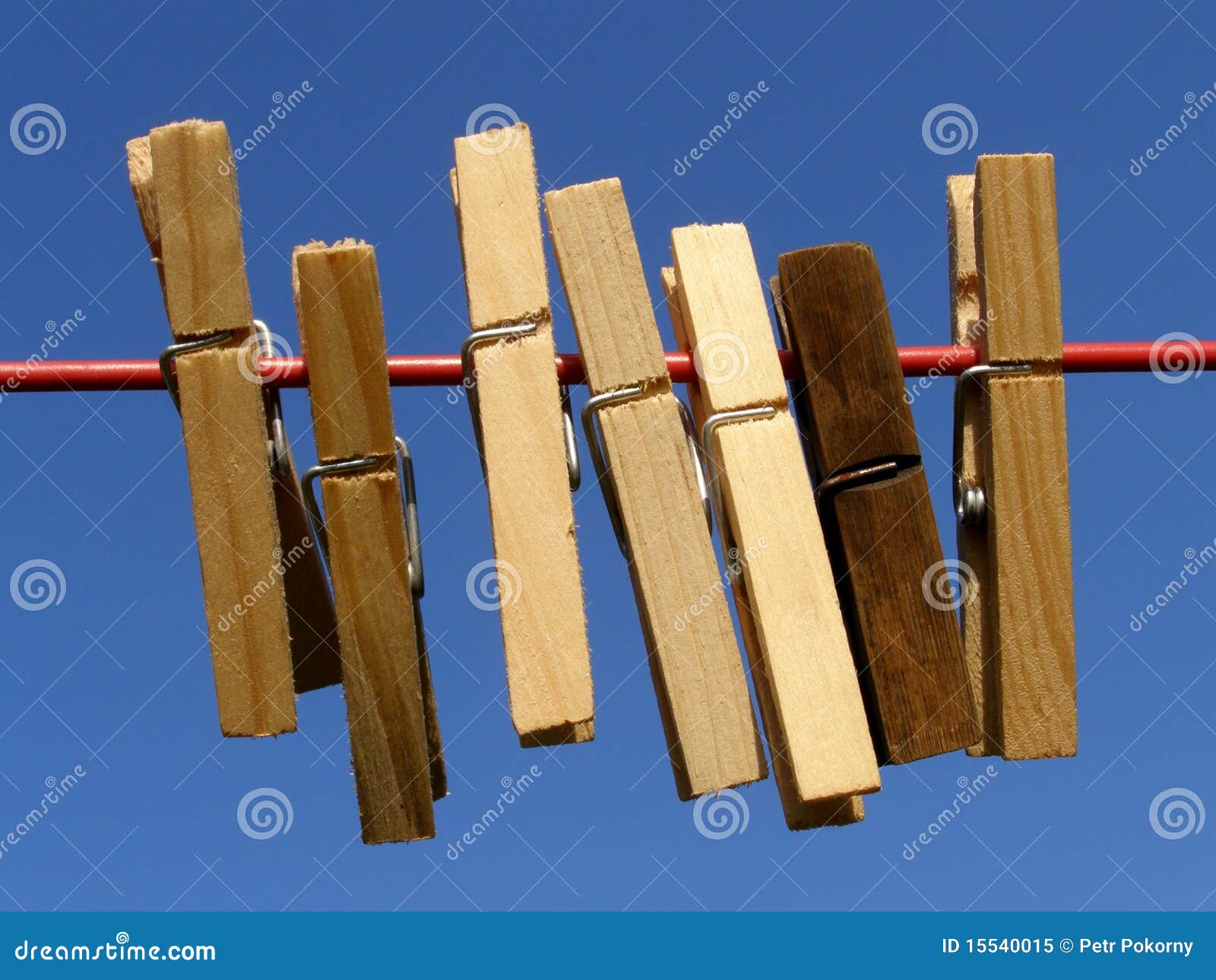 Clothes pegs stock image. Image of cloth, wood, cool - 15540015