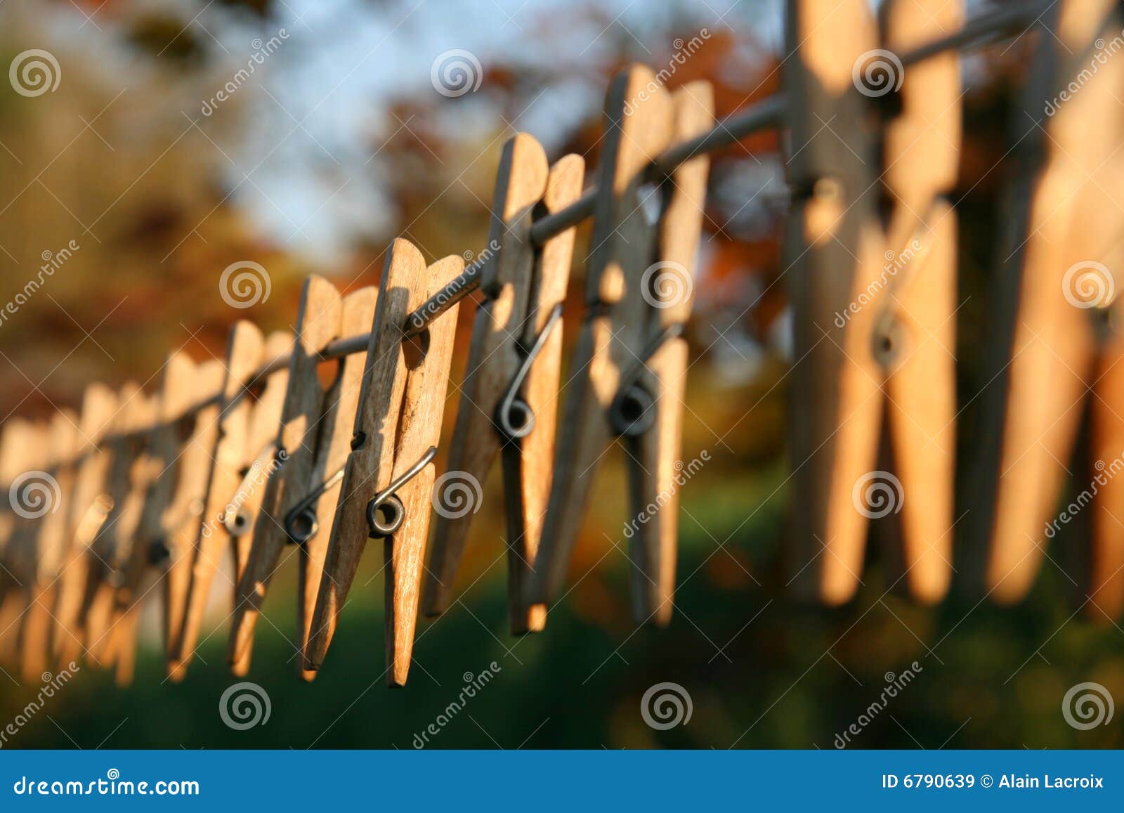 Clothes pegs stock image. Image of fastener, clothesline - 6790639