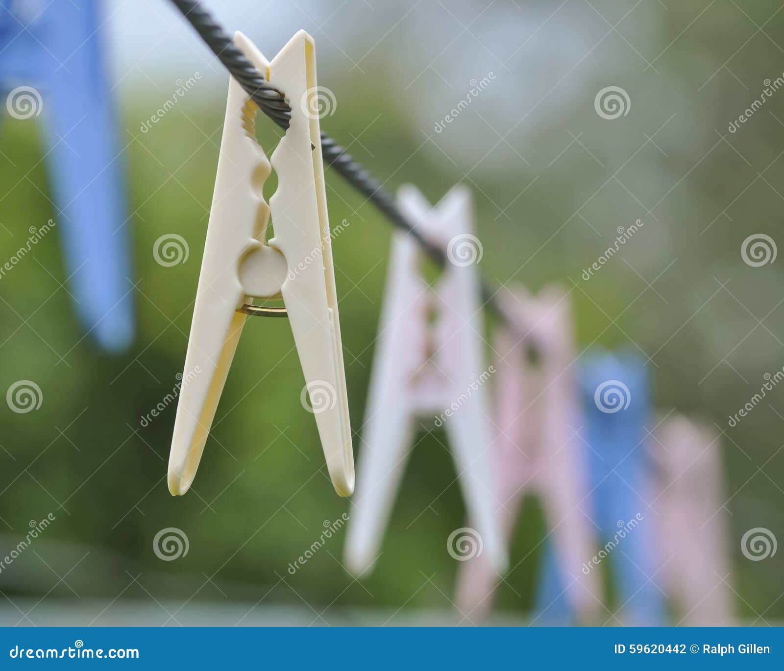 Clothes Pegs stock photo. Image of clothes, colours, line - 59620442