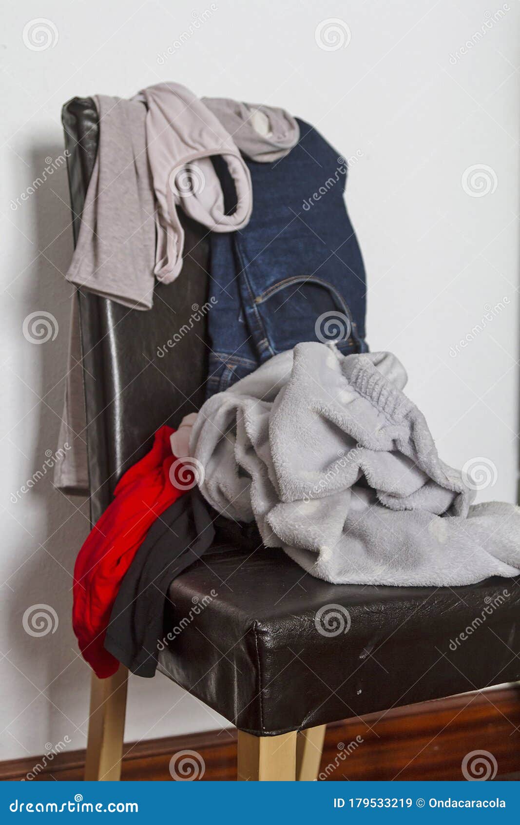 Messy room chair stock image. Image of furniture, home - 179533219